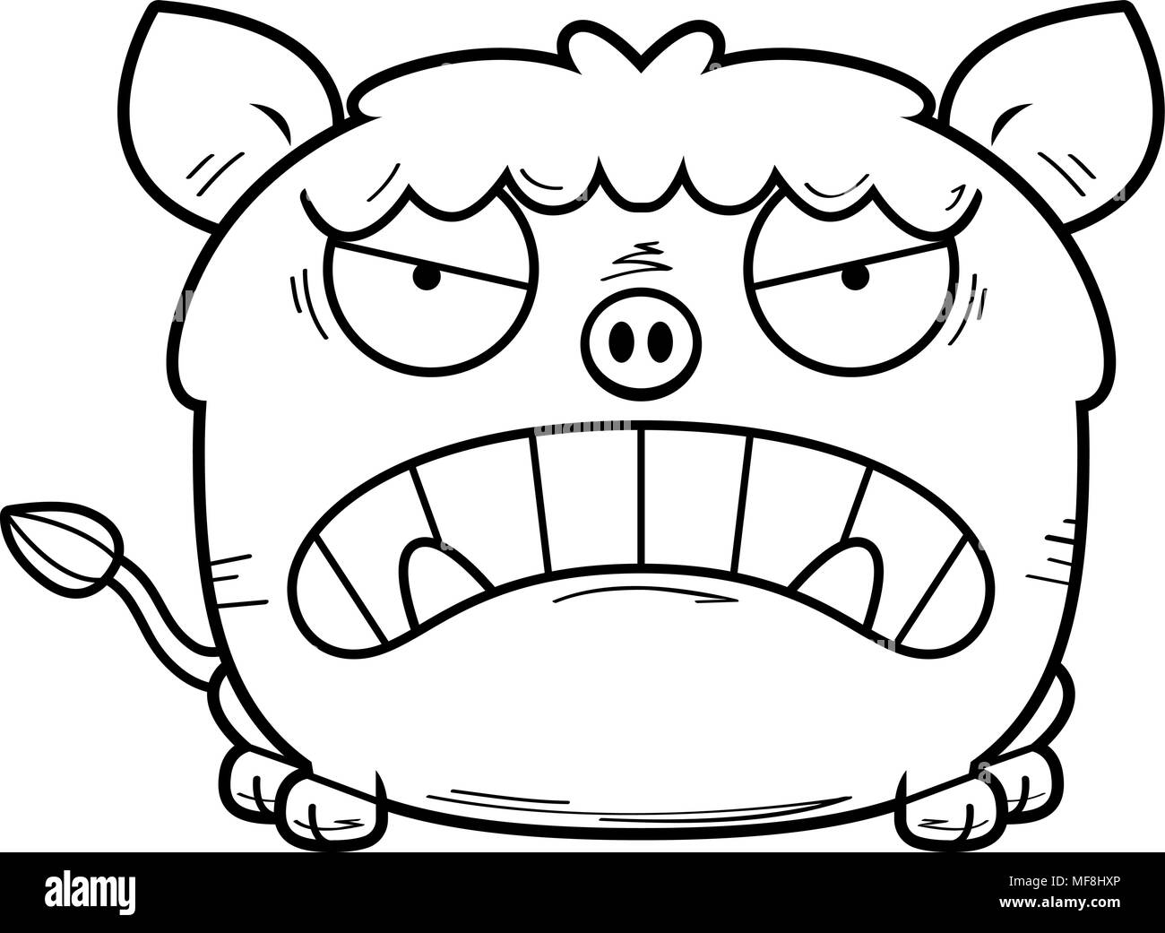 A cartoon illustration of a boar looking angry Stock Vector Image & Art ...