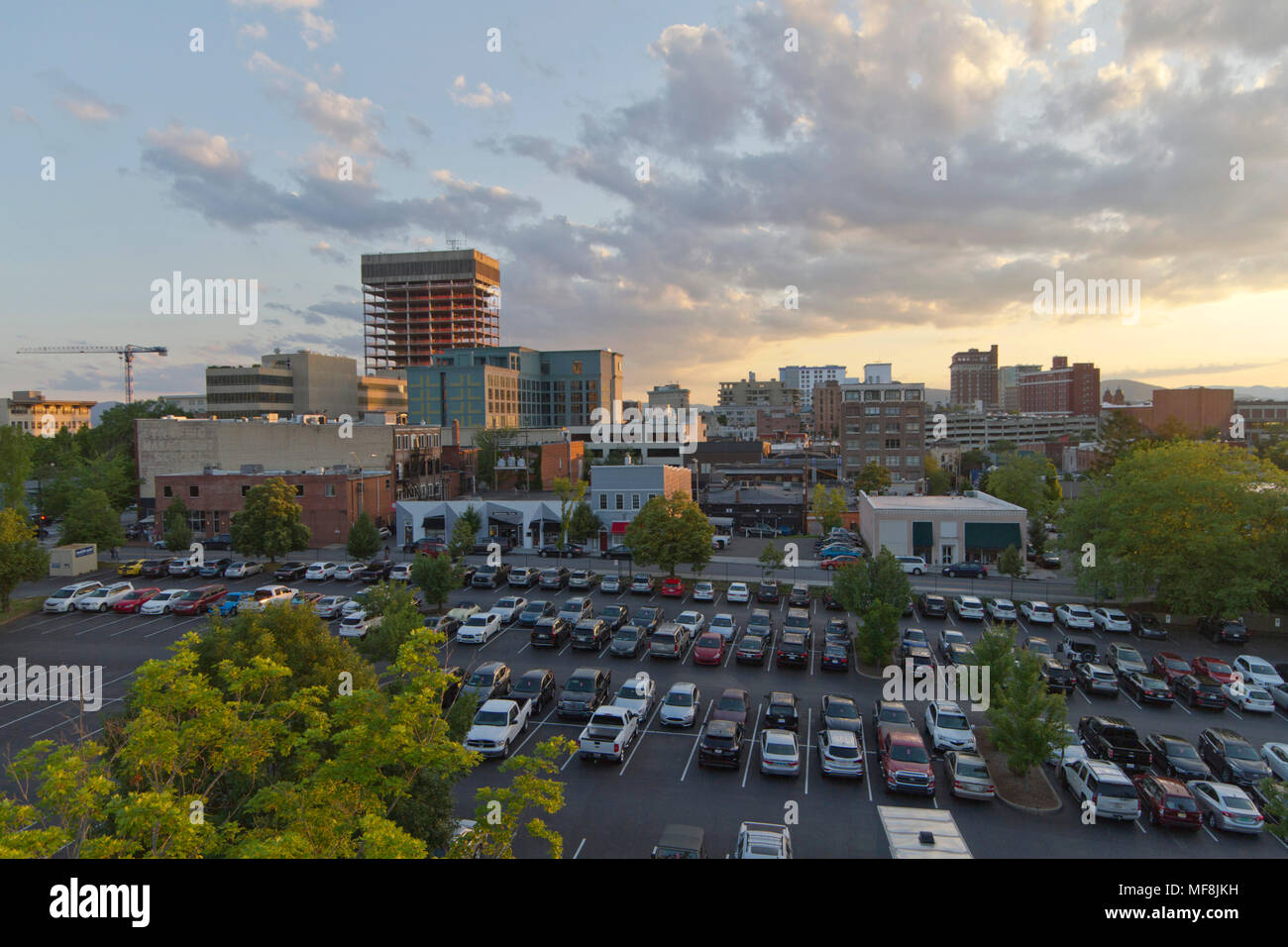 Aerial view downtown asheville nc hi-res stock photography and images ...