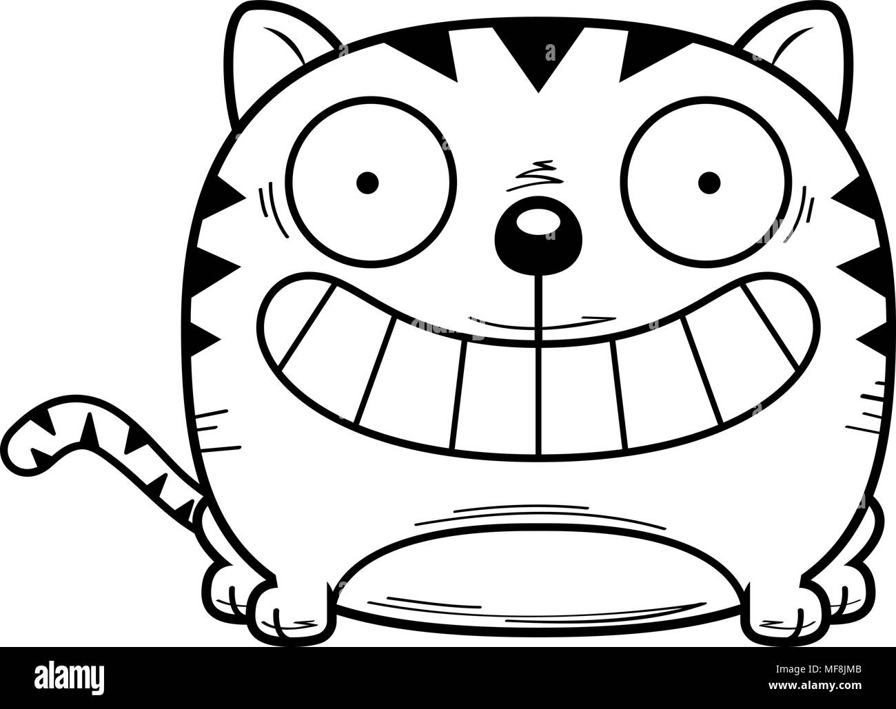 A cartoon illustration of a cat smiling Stock Vector Image & Art - Alamy