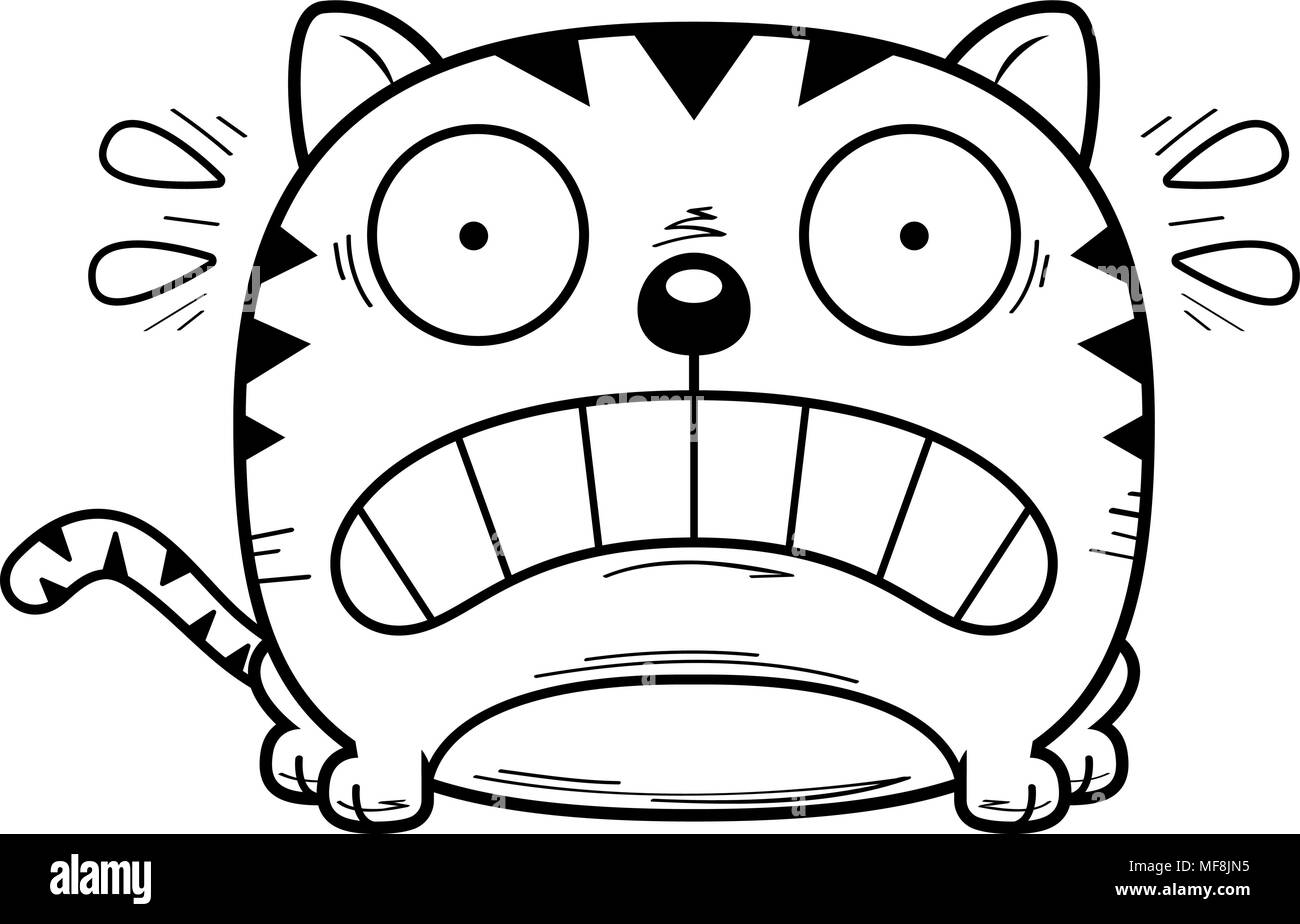 Scared Cat Clipart Black And White