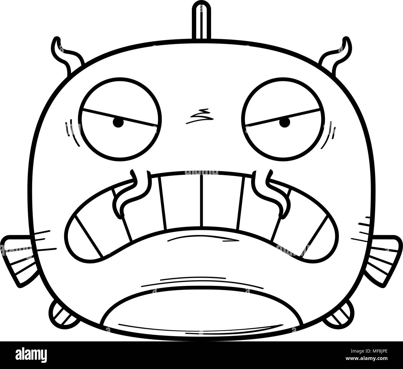 Angry cartoon catfish fish hi-res stock photography and images - Alamy