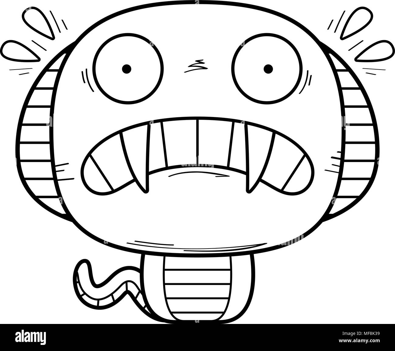 Scared snake Stock Vector Images - Alamy