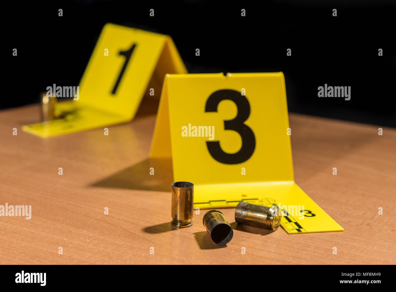 Crime scene evidence markers hi-res stock photography and images - Alamy