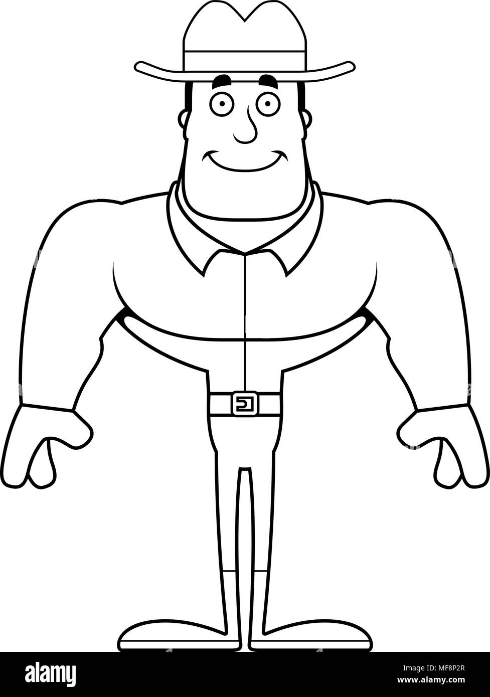 A cartoon cowboy smiling Stock Vector Image & Art - Alamy