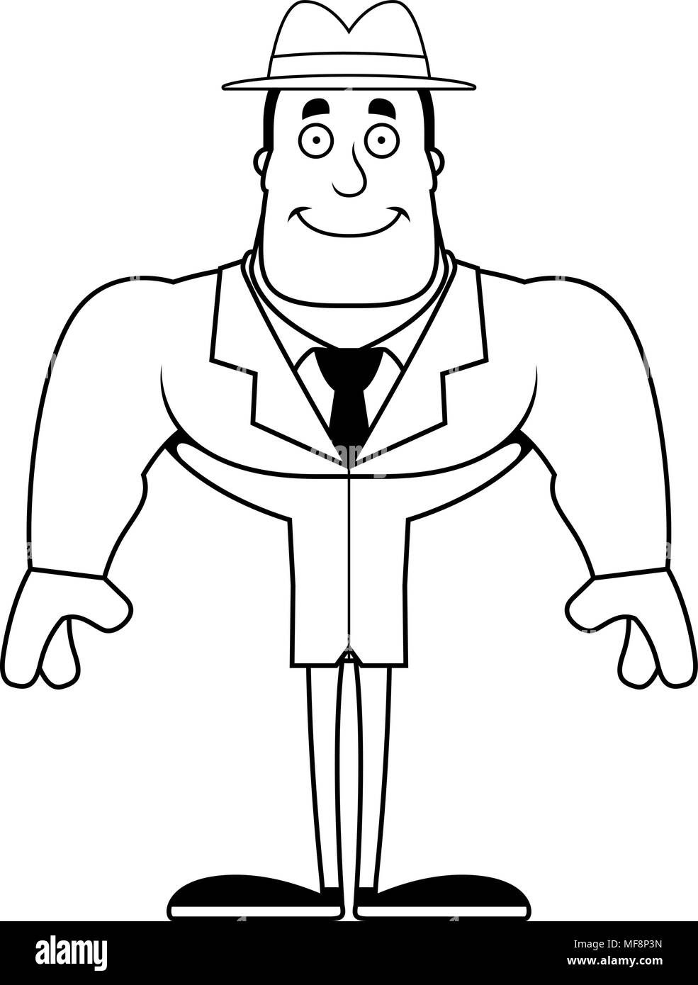 A cartoon detective smiling Stock Vector Image & Art - Alamy