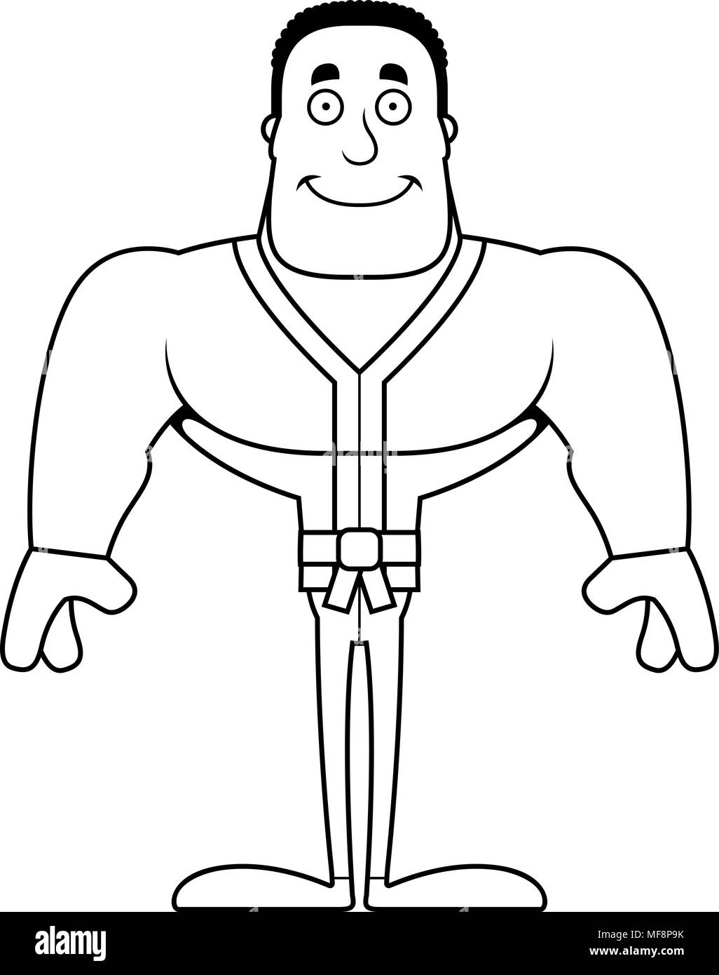 A cartoon karate man smiling Stock Vector Image & Art - Alamy