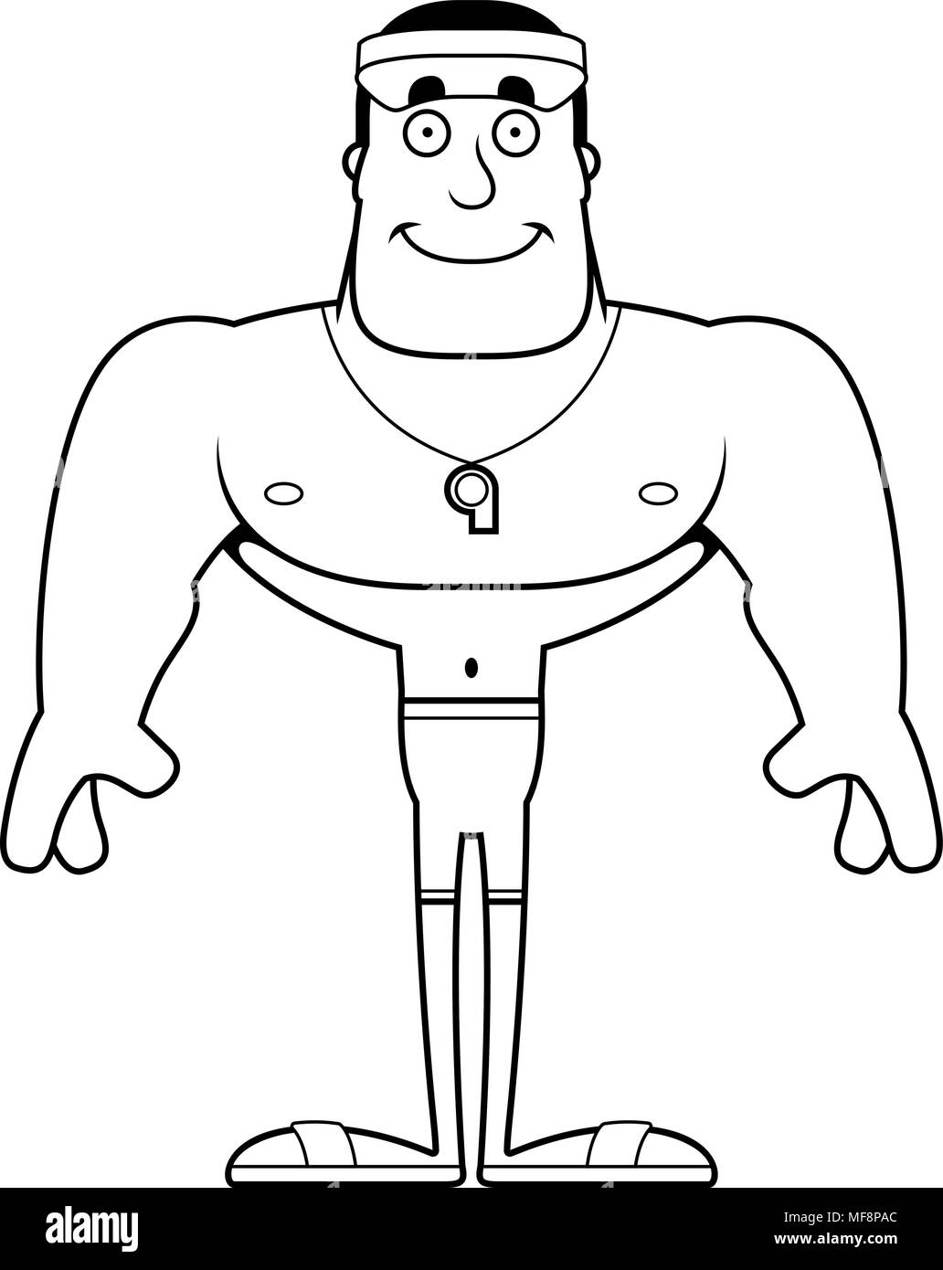 A cartoon lifeguard smiling Stock Vector Image & Art - Alamy