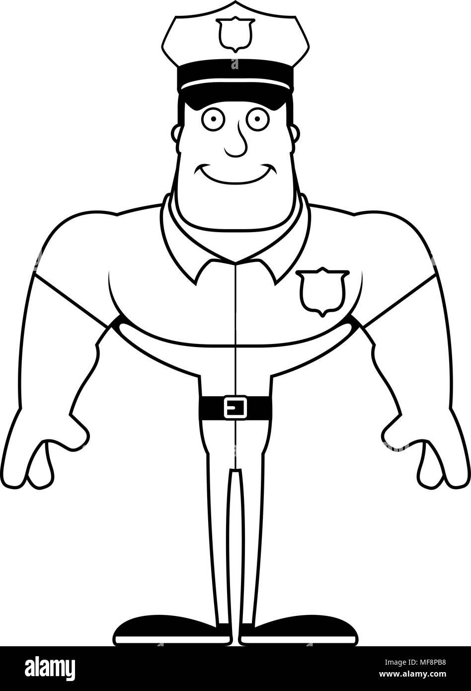 A cartoon police officer smiling Stock Vector Image & Art - Alamy