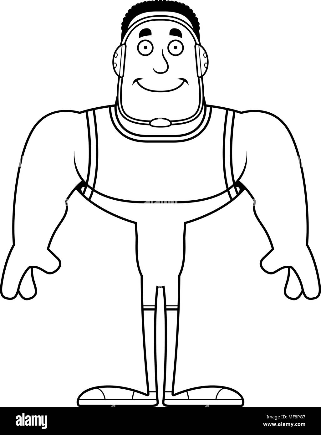 A cartoon wrestler smiling Stock Vector Image & Art - Alamy
