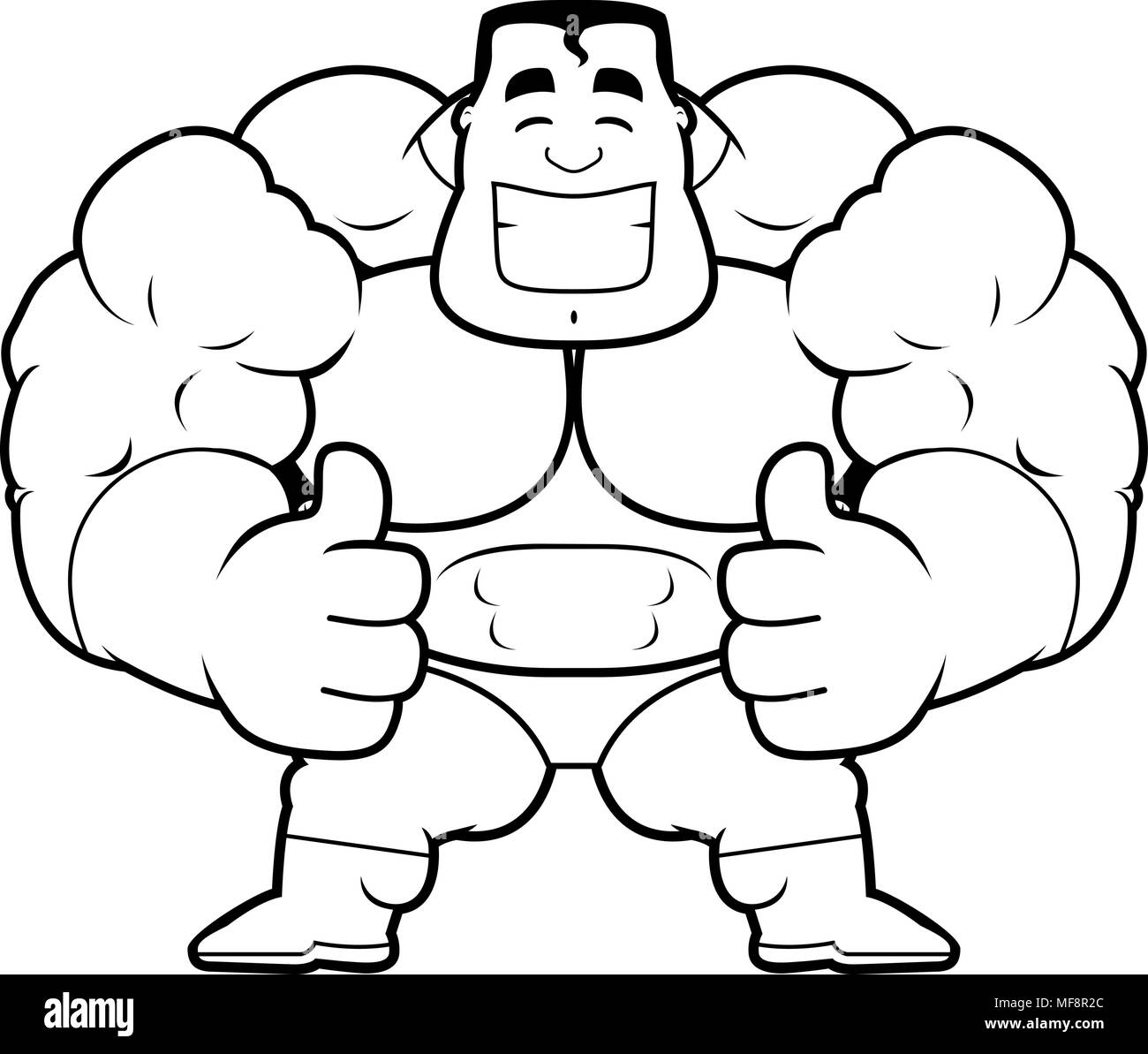 a-cartoon-illustration-of-a-superhero-with-thumbs-up-stock-vector-image