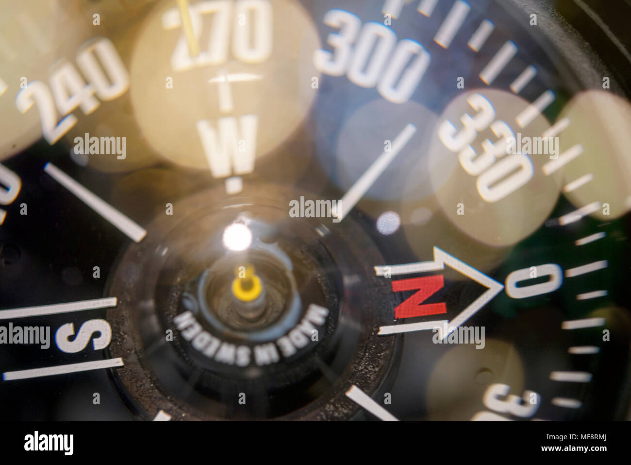 close up of a naval compass with bokeh Stock Photo - Alamy