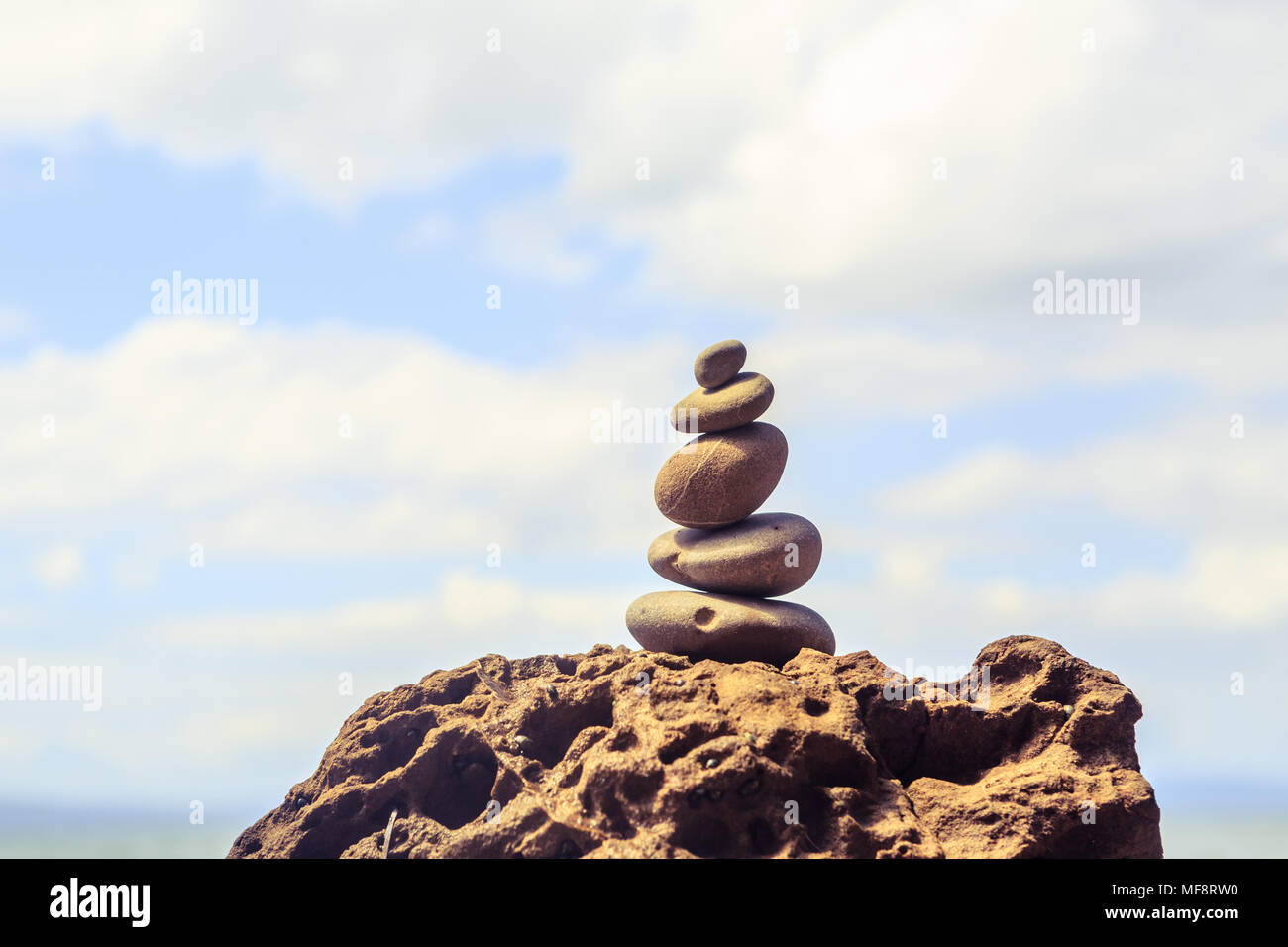 Stones balance and wellness retro spa concept, inspiration, zen-like ...