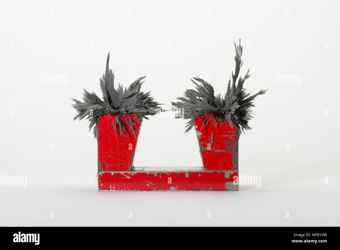 Very large powerful industrial magnet illustrating magnetic force and ...