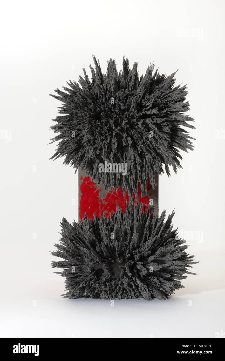 Very large powerful industrial magnet illustrating magnetic force and ...