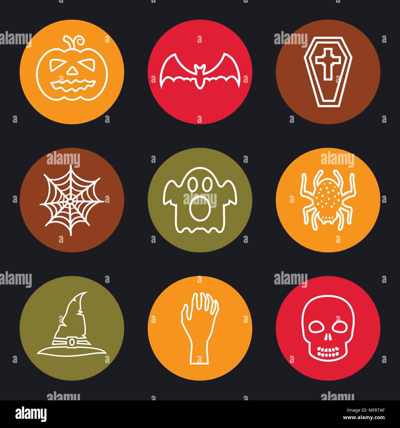 Halloween coffin vector silhouette Stock Vector Images - Alamy