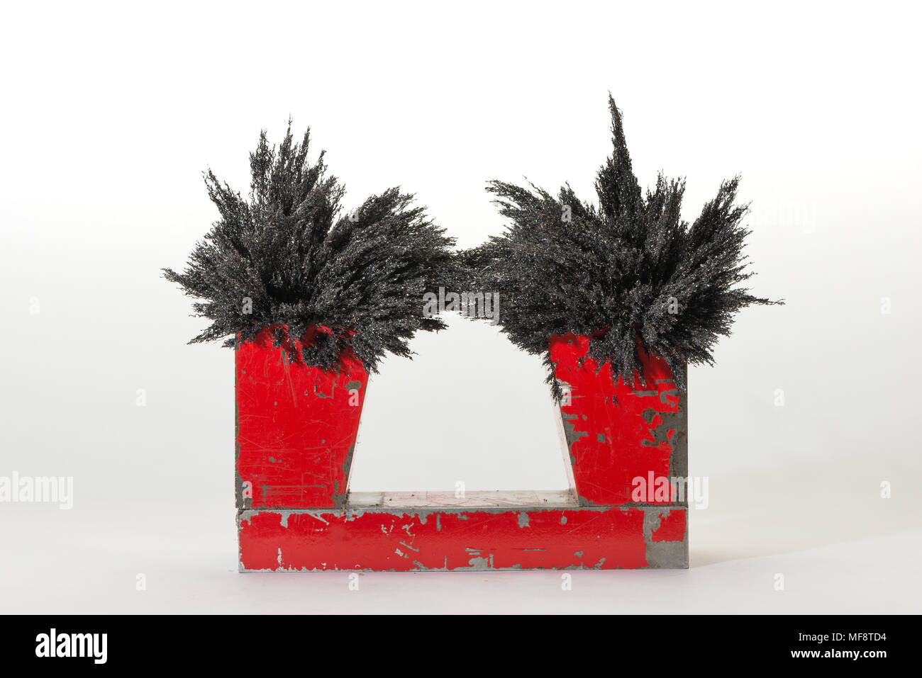 Very large powerful industrial magnet illustrating magnetic force and ...