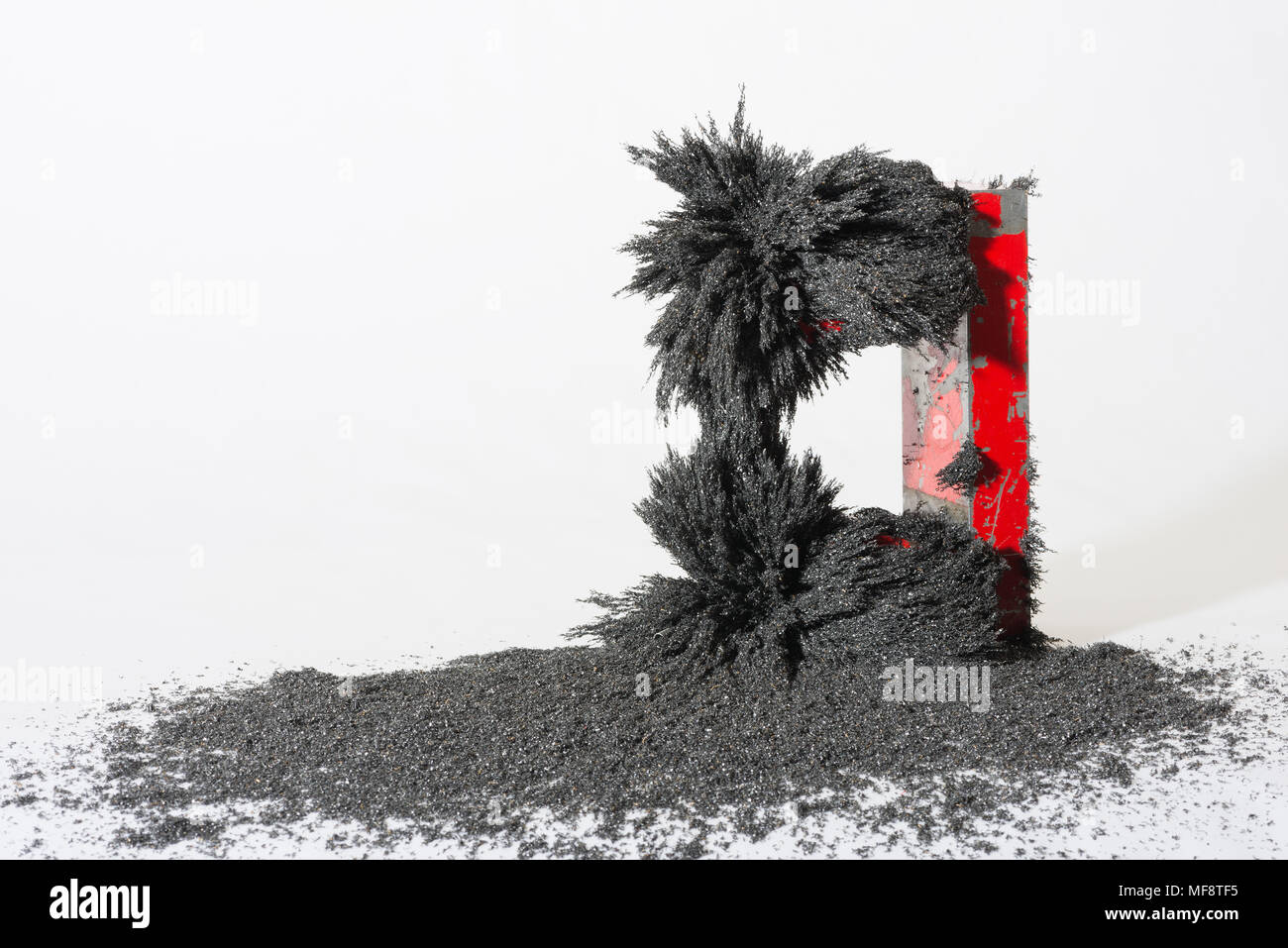 Very large powerful industrial magnet illustrating magnetic force and ...