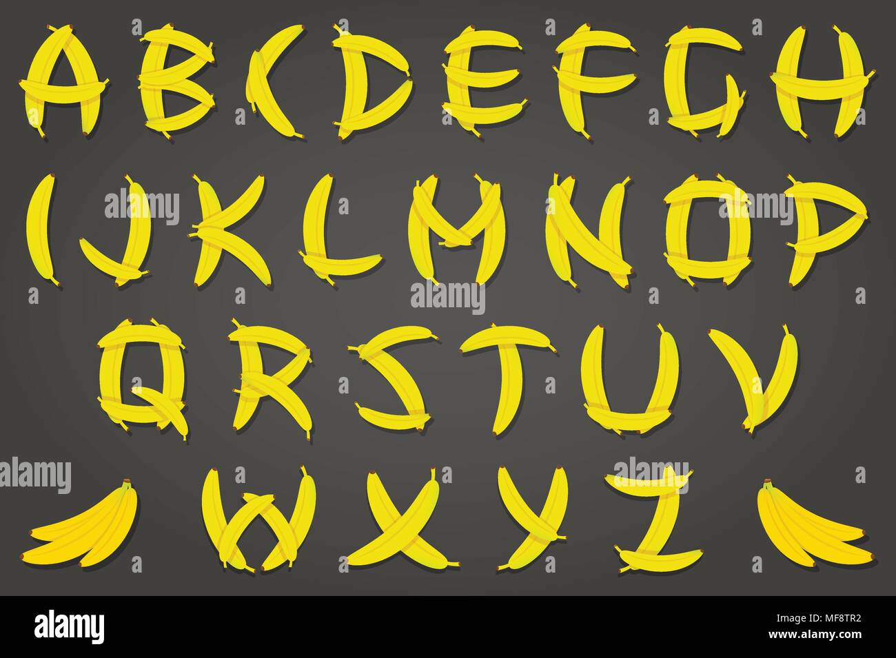 Alphabet Letters Cartoon Stock Photos & Alphabet Letters Cartoon Stock ...