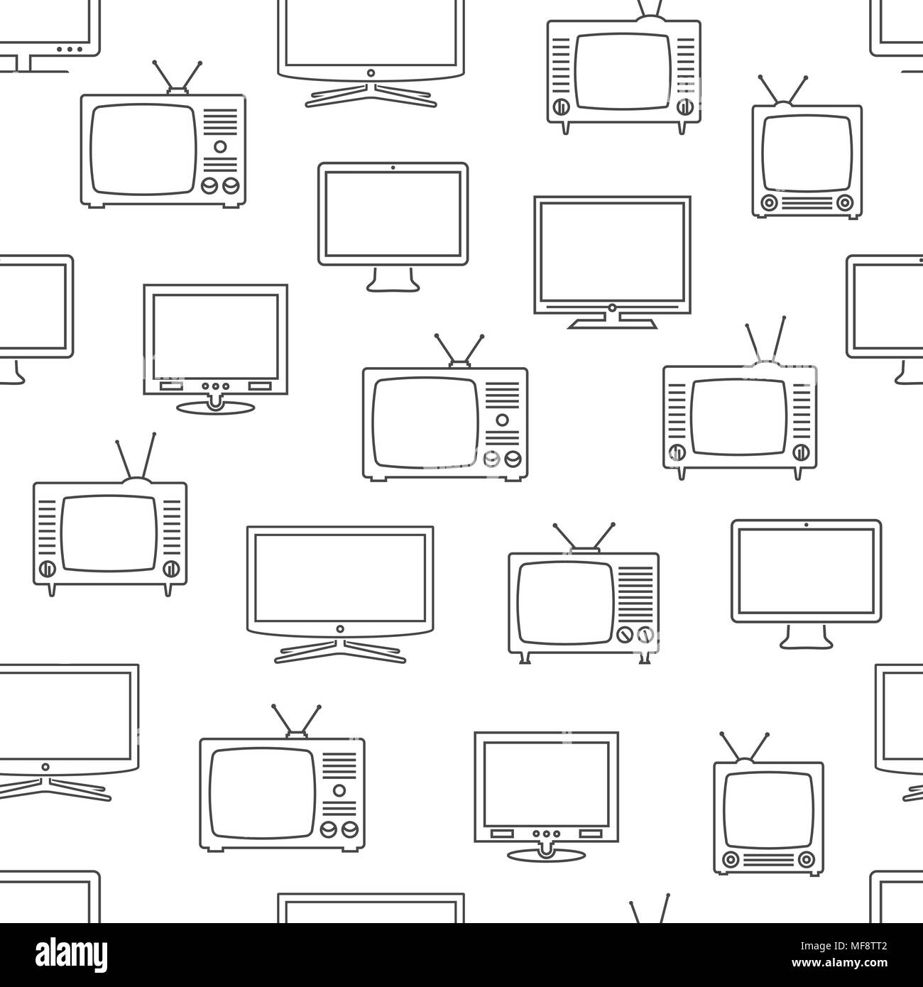 TV seamless pattern. Vector illustration Stock Vector Image & Art - Alamy