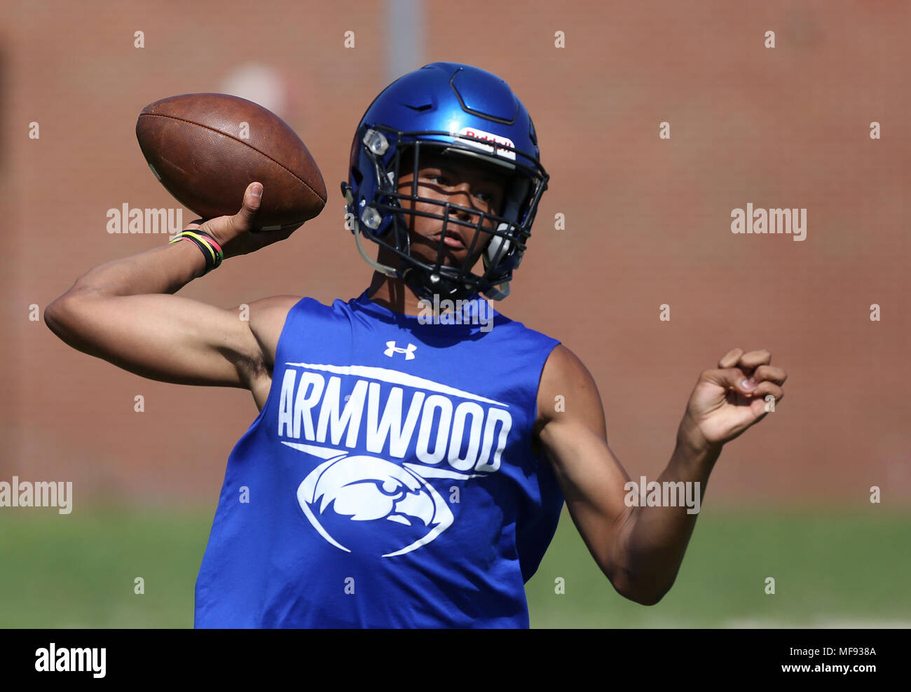 Tampa, Florida, USA. 24th Apr, 2018. JAMES BORCHUCK | Times.QB Tre ...