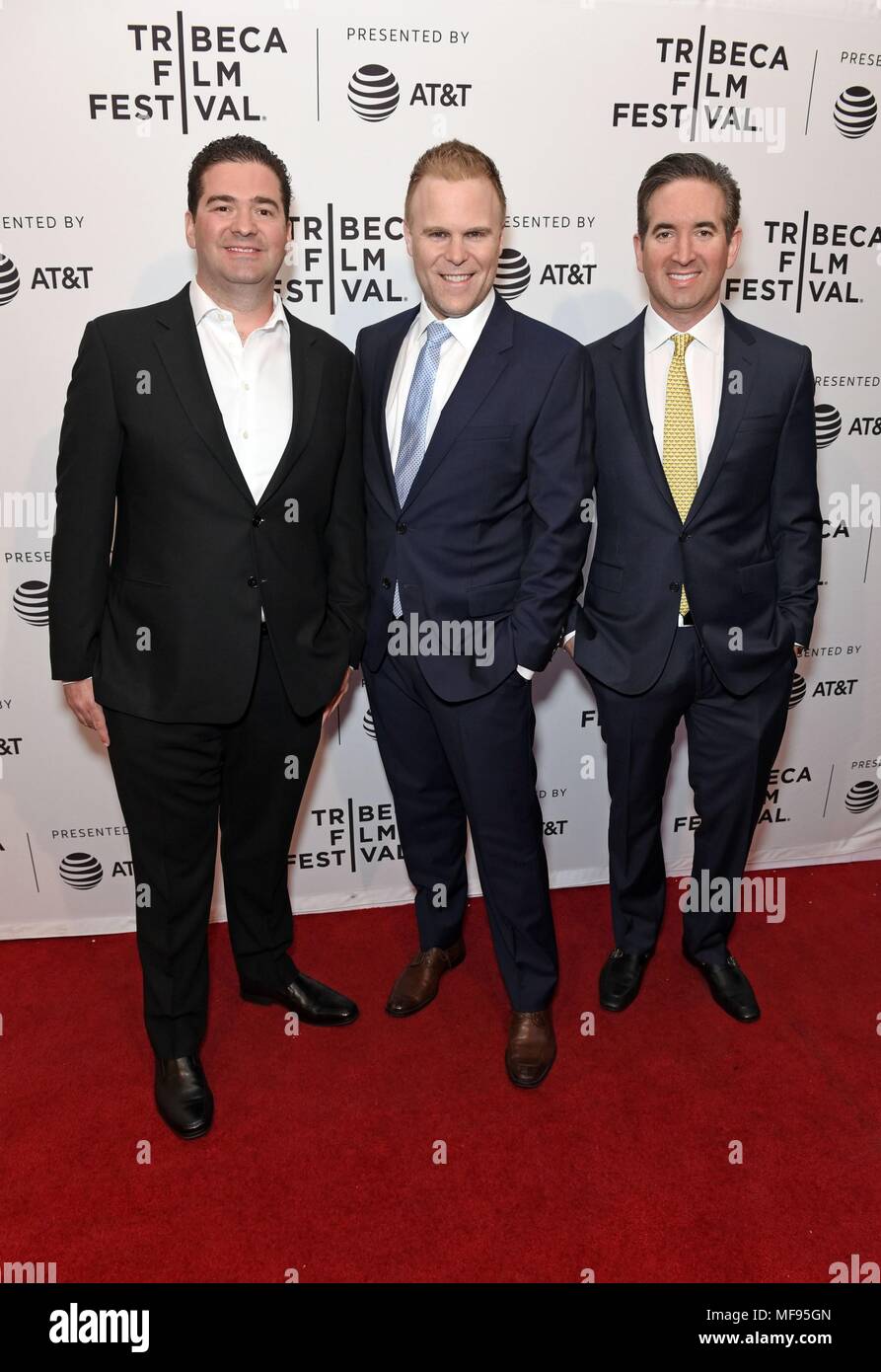New York, NY, USA. 24th Apr, 2018. Hayden Schlossberg, Josh Heald, Jon ...