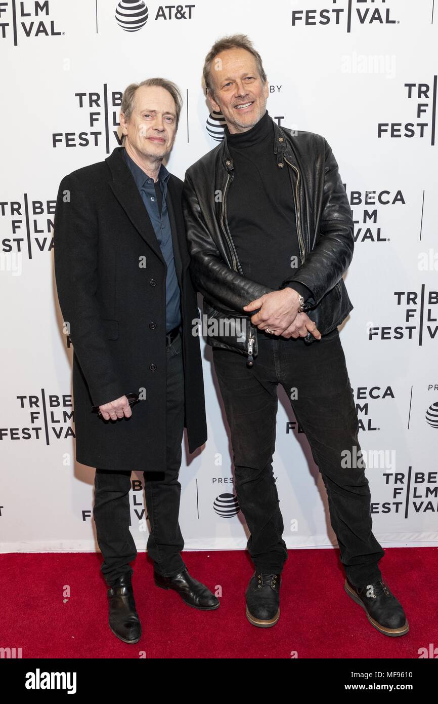 New York, NY, USA. 24th Apr, 2018. STEVE BUSCEMI and ALEXANDRE ROCKWELL ...