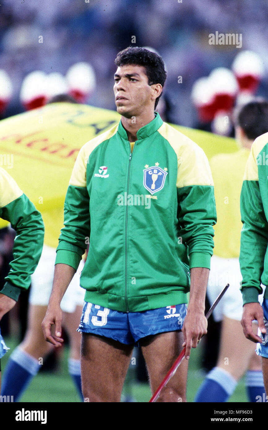 FIFA World Cup - Italia 1990 10.6.1990, Stadio Delle Alpi, Turin, Italy. Brazil v Sweden Mozer ...