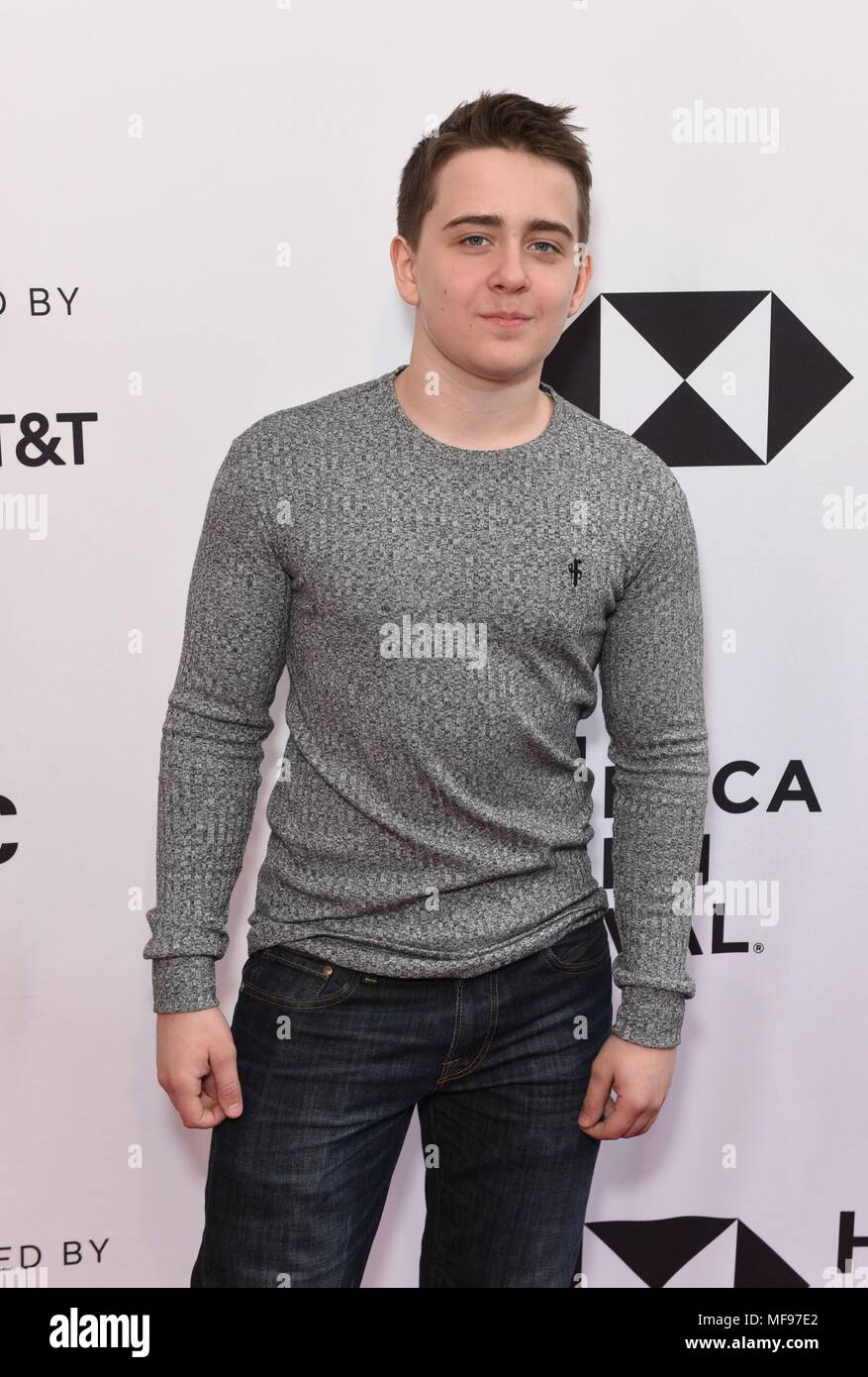 New York, NY, USA. 24th Apr, 2018. Sam McCarthy at arrivals for ALL THESE SMALL MOMENTS Premiere ...