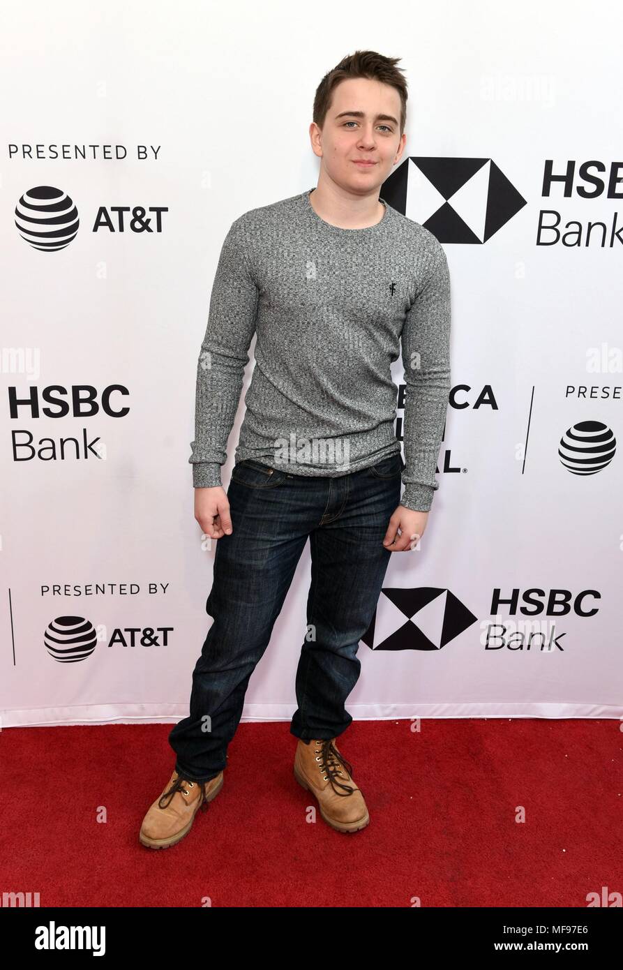 New York, NY, USA. 24th Apr, 2018. Sam McCarthy at arrivals for ALL ...