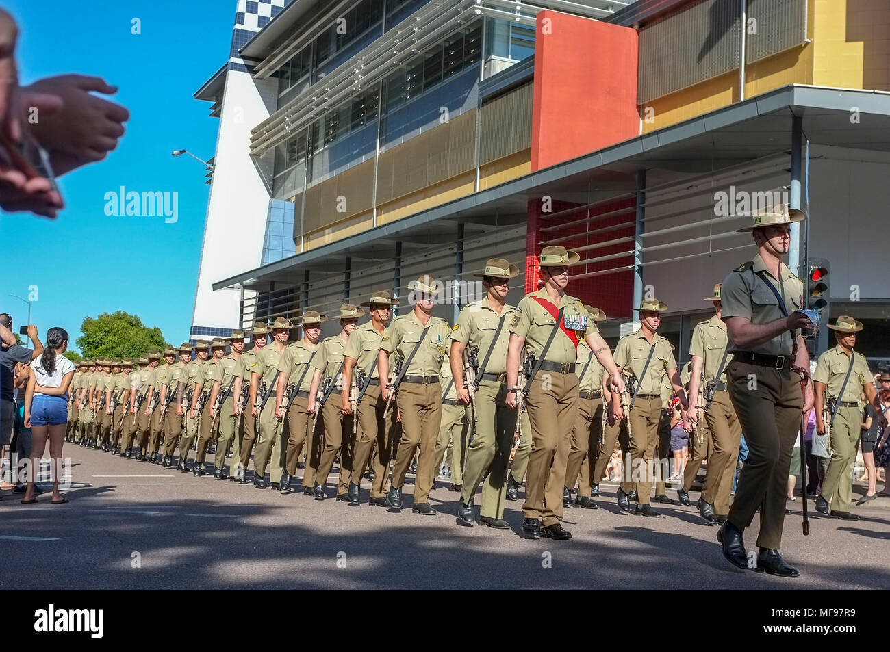 Australia army marching hi-res stock photography and images - Alamy