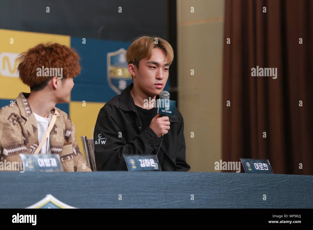 Seoul, Korea. 24th Apr, 2018. Haon Kim, Webster Bae, Vinxen Lee etc ...