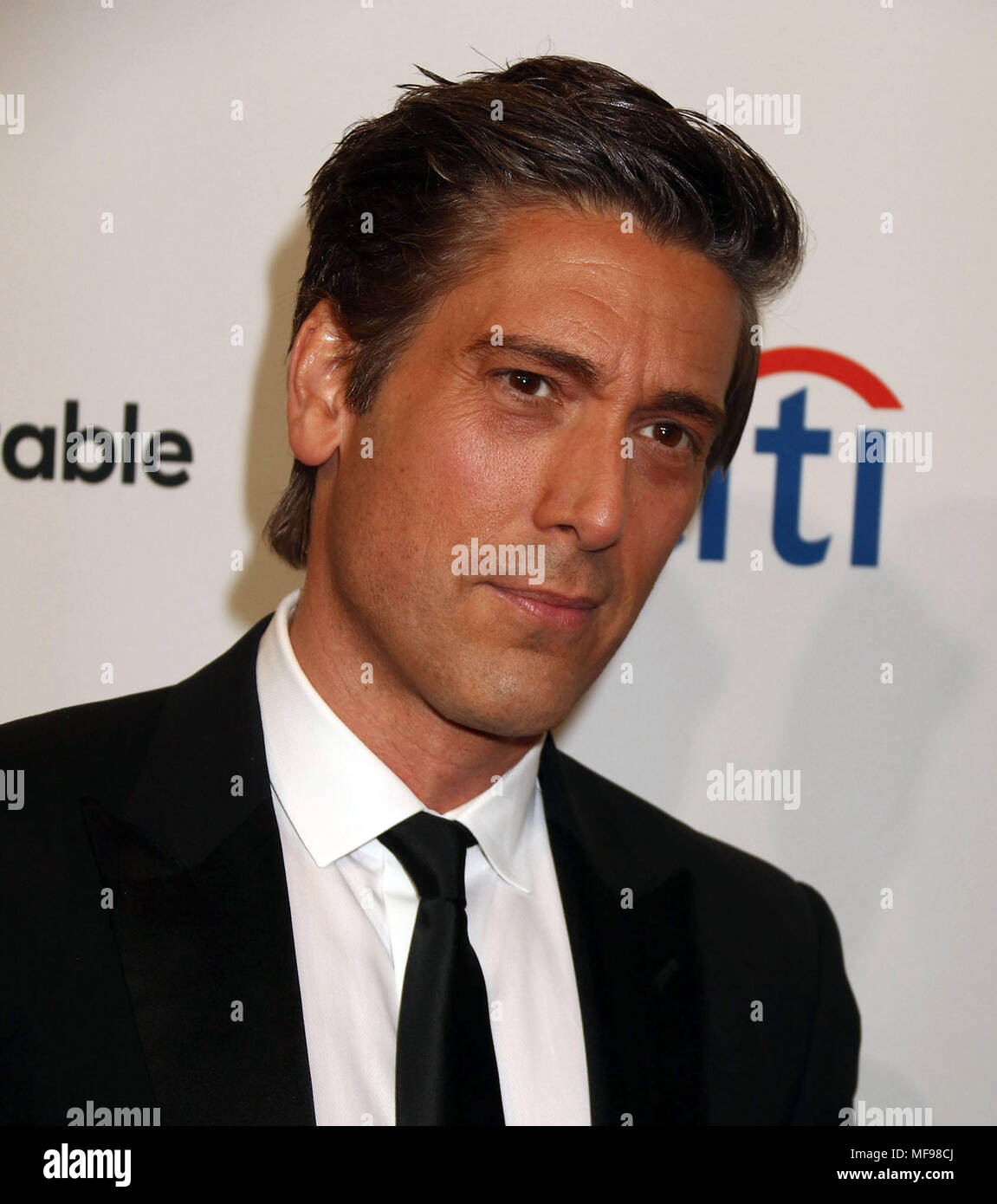 New York City, New York, USA. 24th Apr, 2018. TV news personality DAVID ...