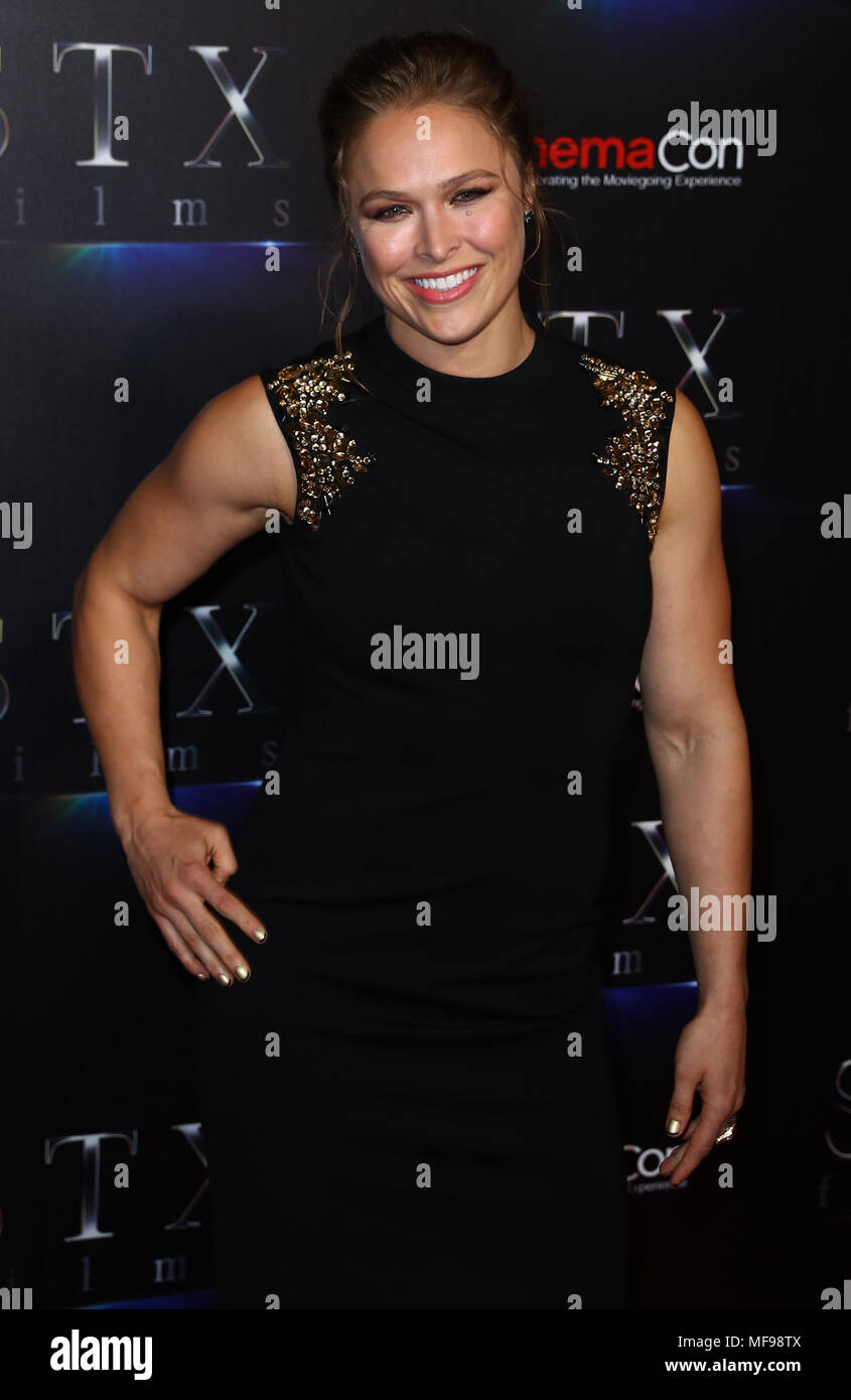 Las Vegas, NV, USA. 24th Apr, 2018. 24 April 2018 - Las Vegas, Nevada - Ronda Rousey. STXFilms ...