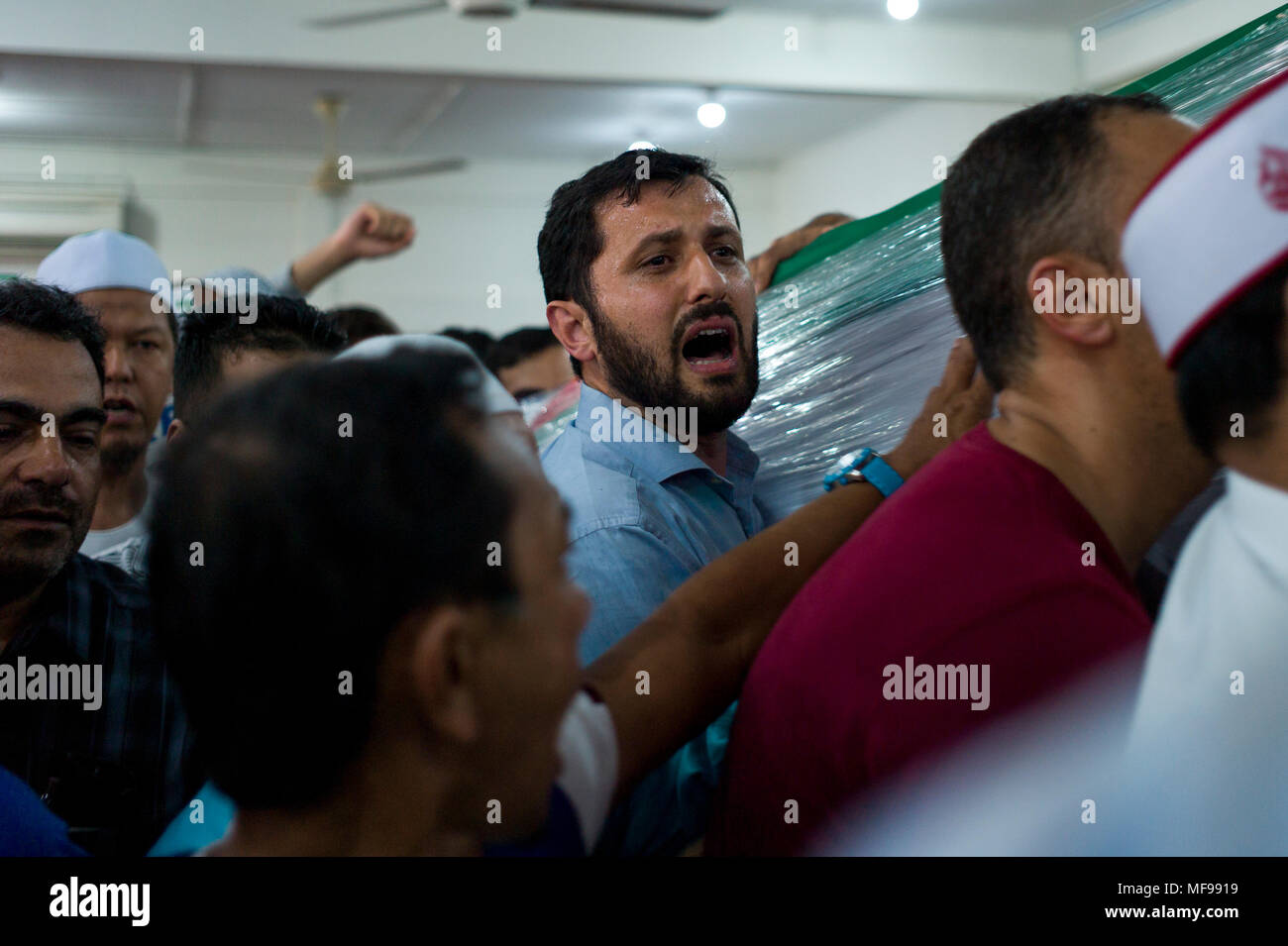 Kuala Lumpur, Malaysia. 25th April 2018. Palestinian lecture Fadi al ...