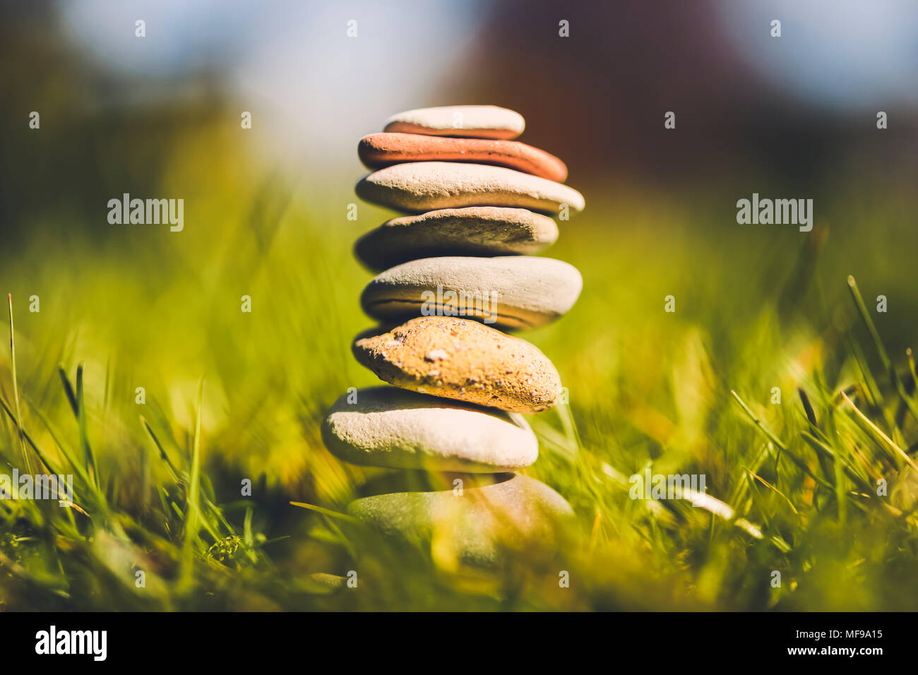 Stacked stones, harmony, balance Stock Photo - Alamy
