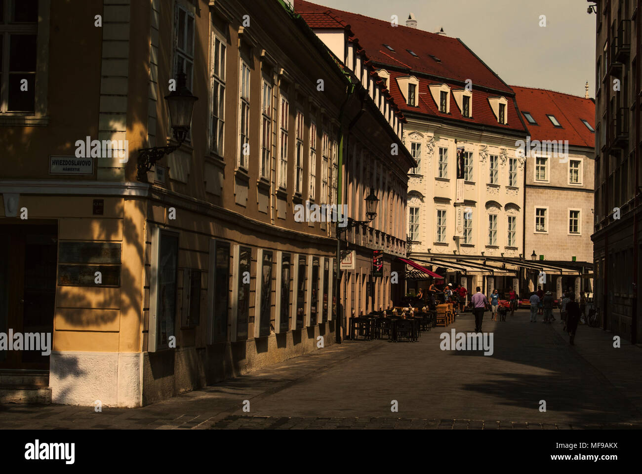 Bratislava street Slovakia Stock Photo - Alamy