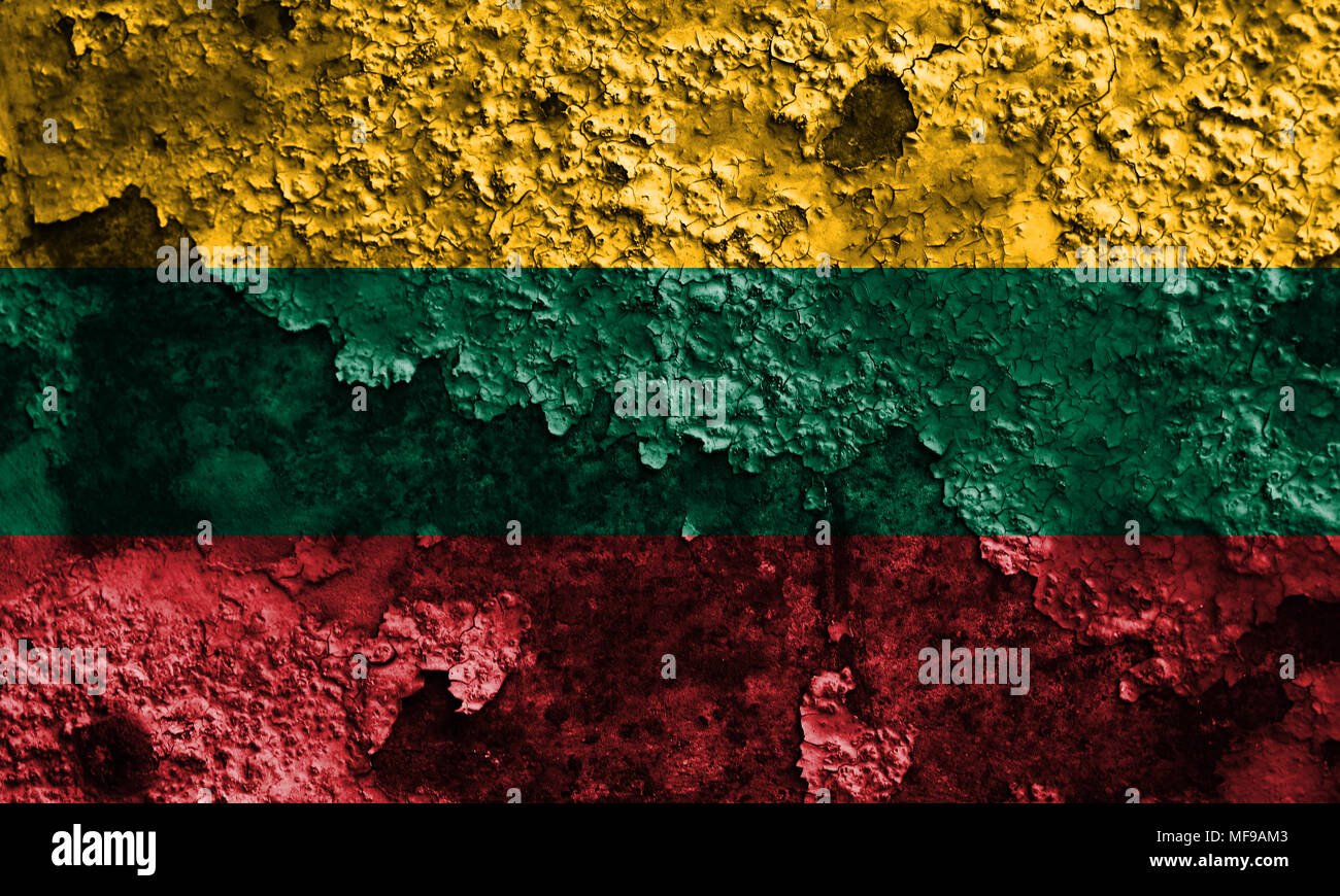 Old Lithuania grunge background flag Stock Photo - Alamy
