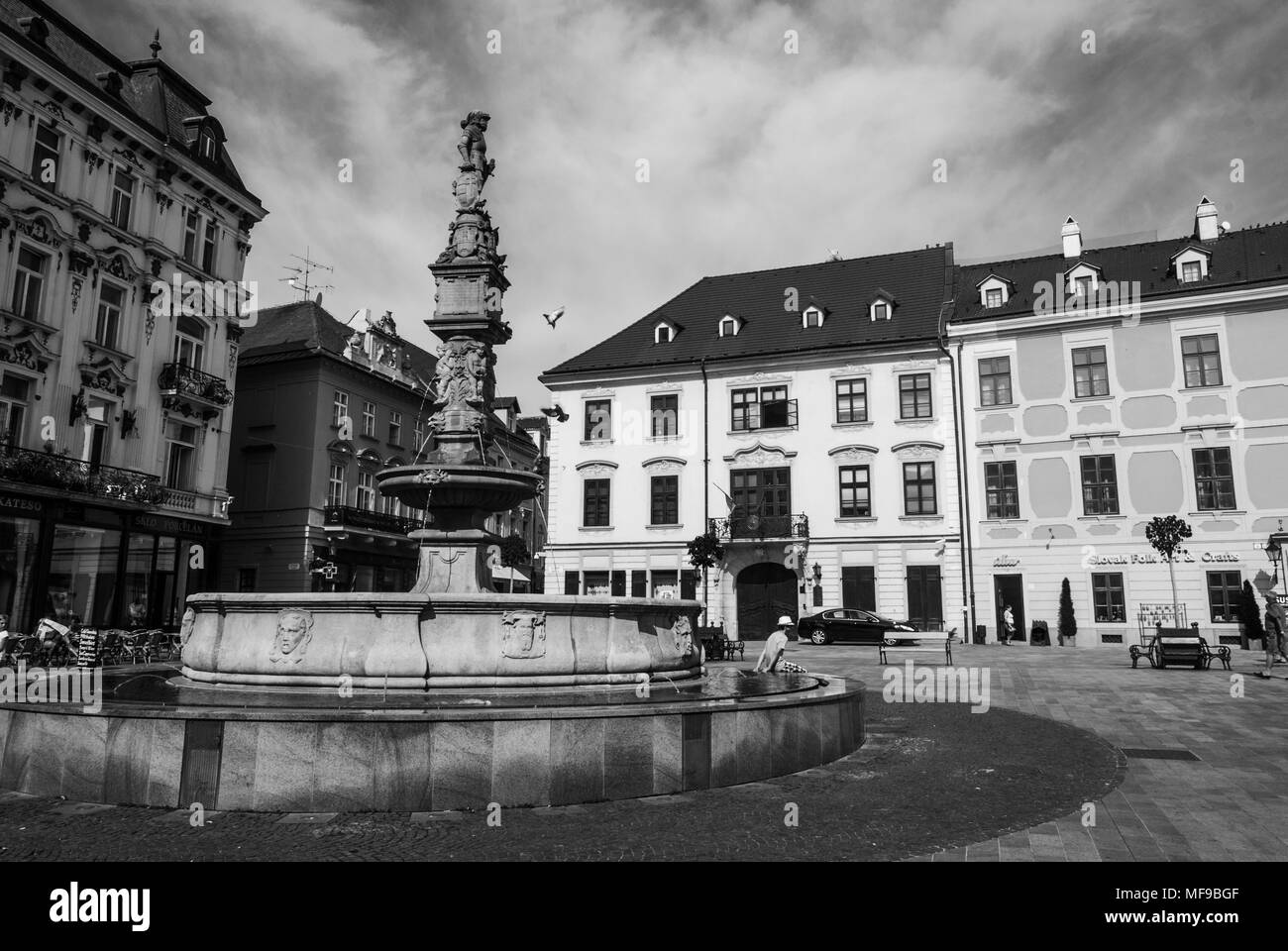 Bratislava street Slovakia Stock Photo - Alamy