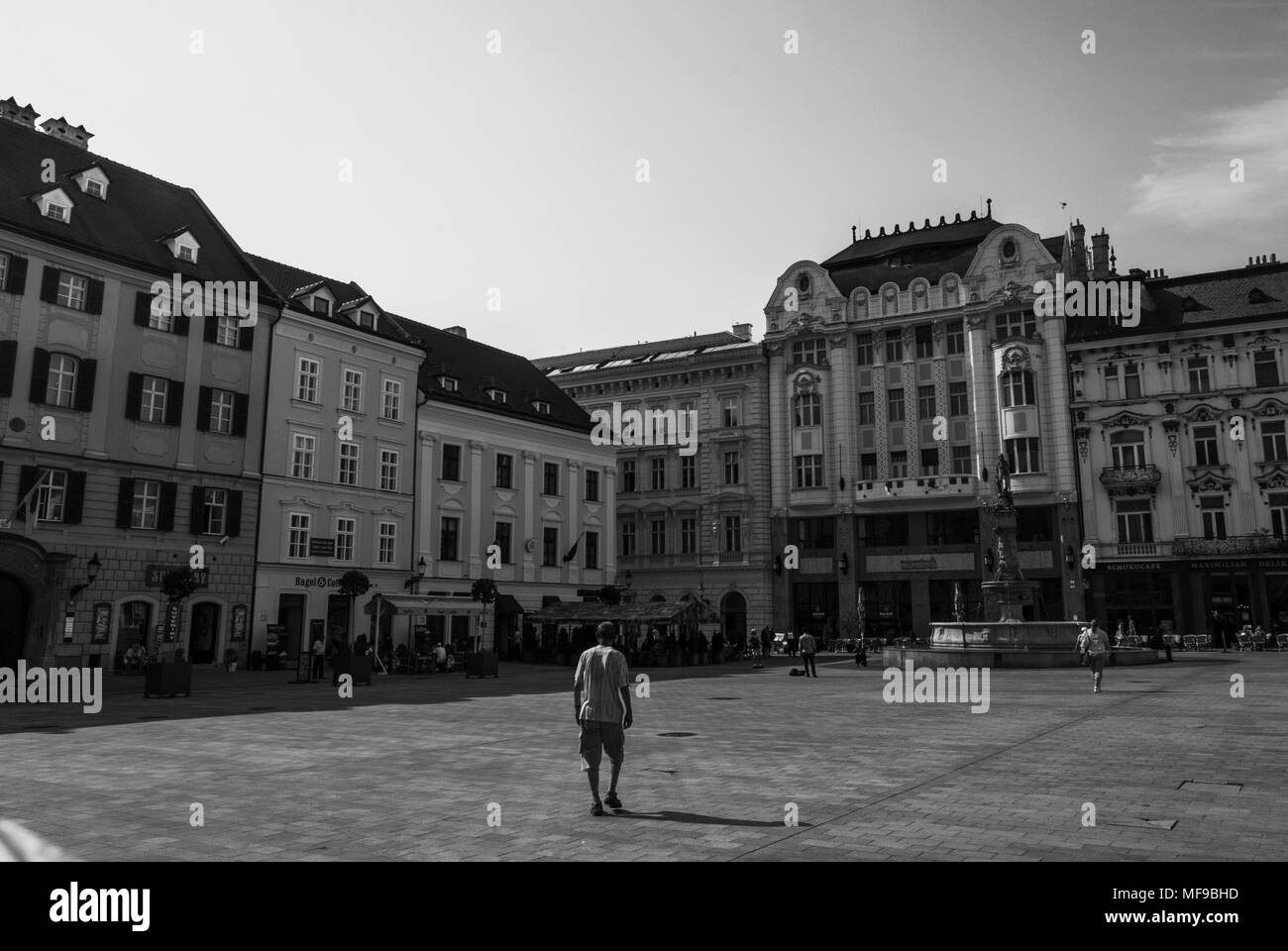 Bratislava street Slovakia Stock Photo - Alamy