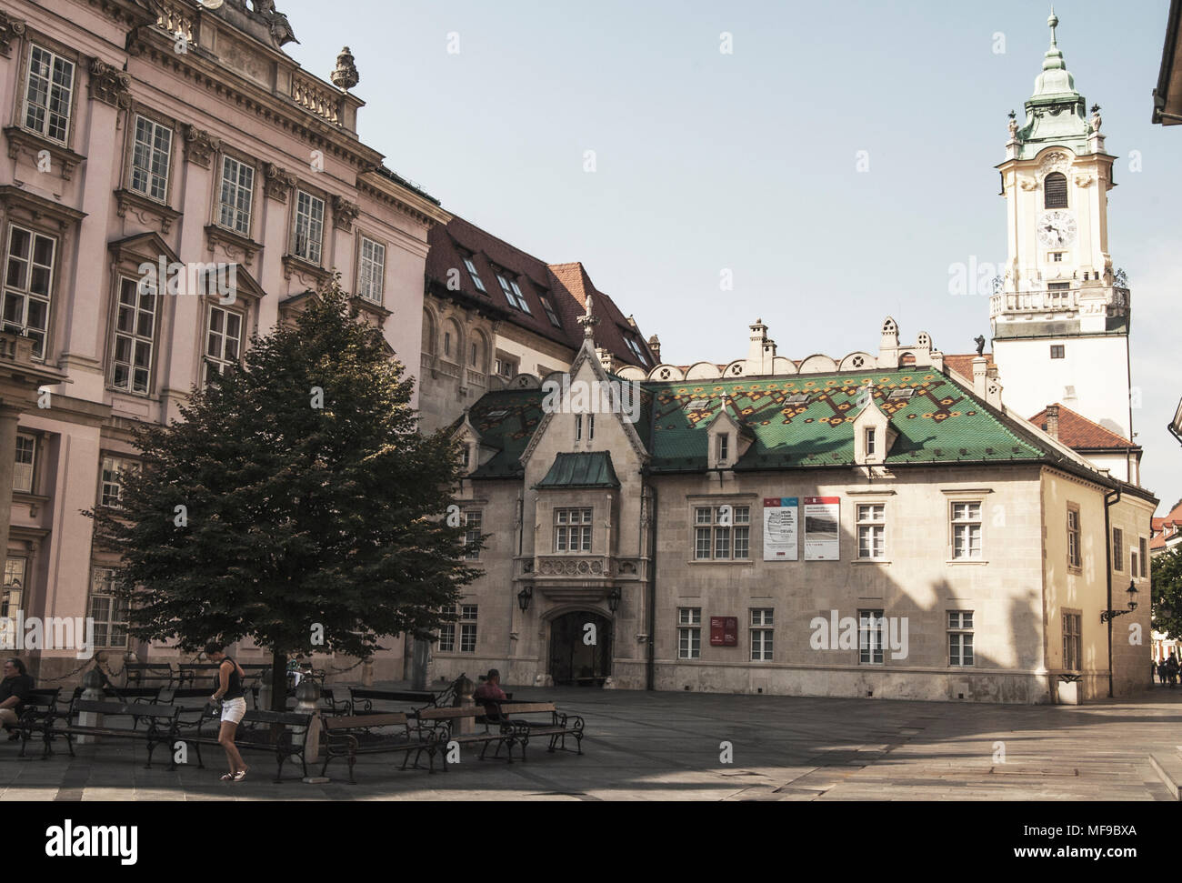 Bratislava street Slovakia Stock Photo - Alamy