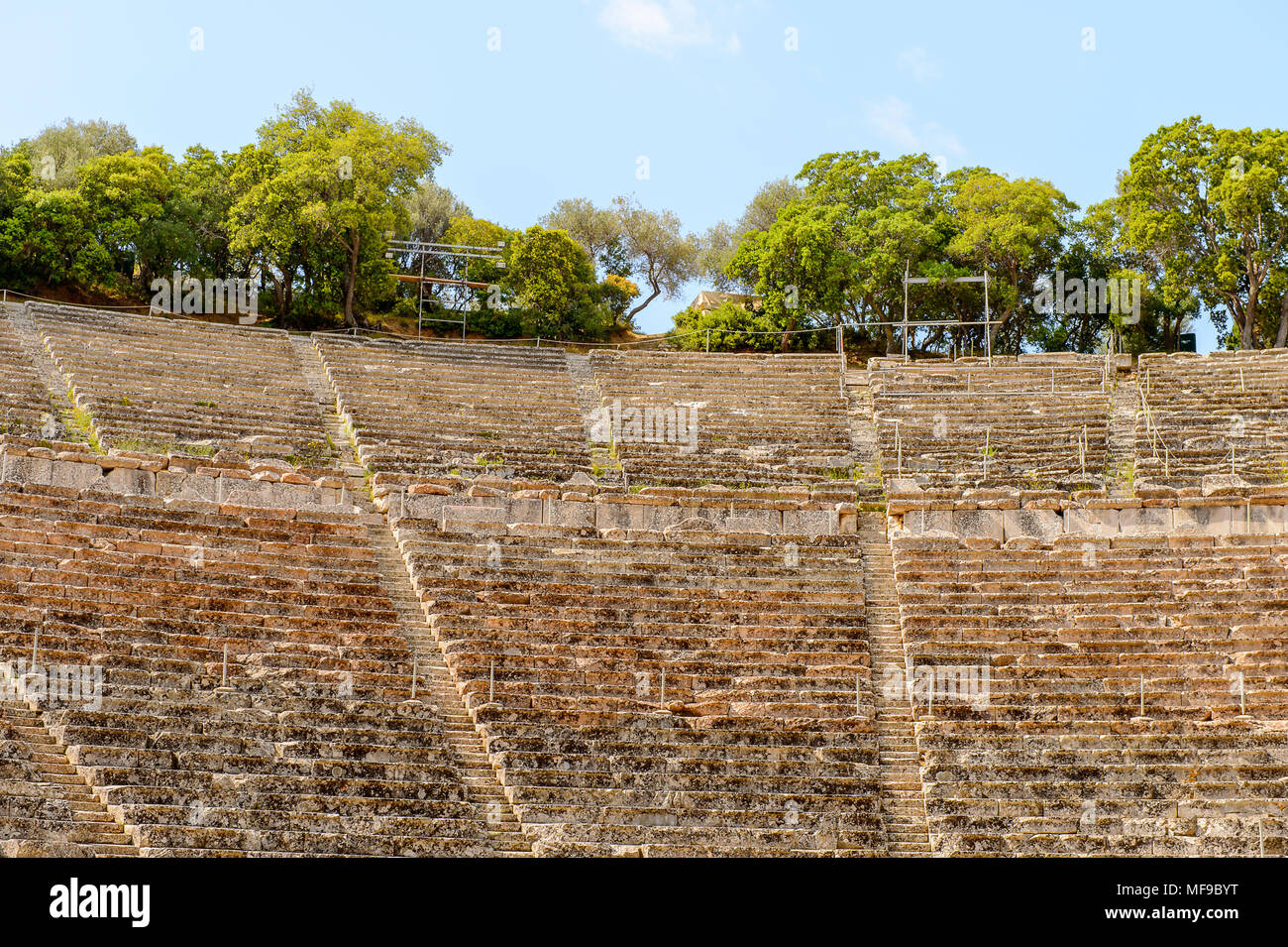 Large amphitheater of Epidaurus, Peloponnese, Greece.Sanctuary of ...