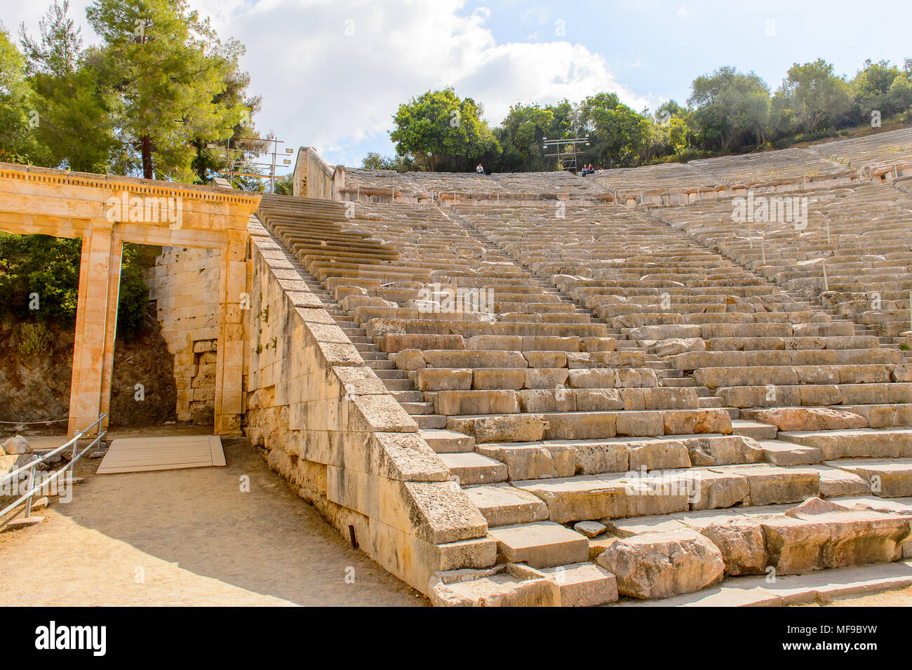 Large amphitheater of Epidaurus, Peloponnese, Greece.Sanctuary of ...