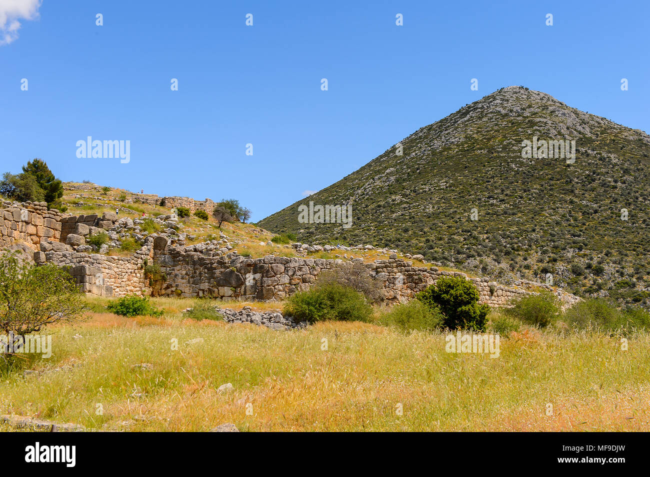 Mycenae, center of Greek civilization, Peloponnese, Greece. Mycenae is ...