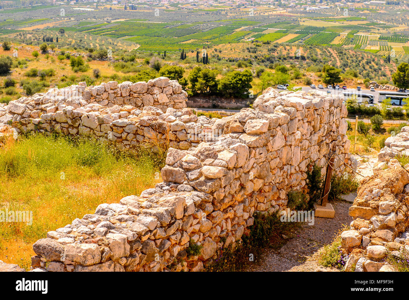 Ancient ruins of Mycenae, center of Greek civilization, Peloponnese ...