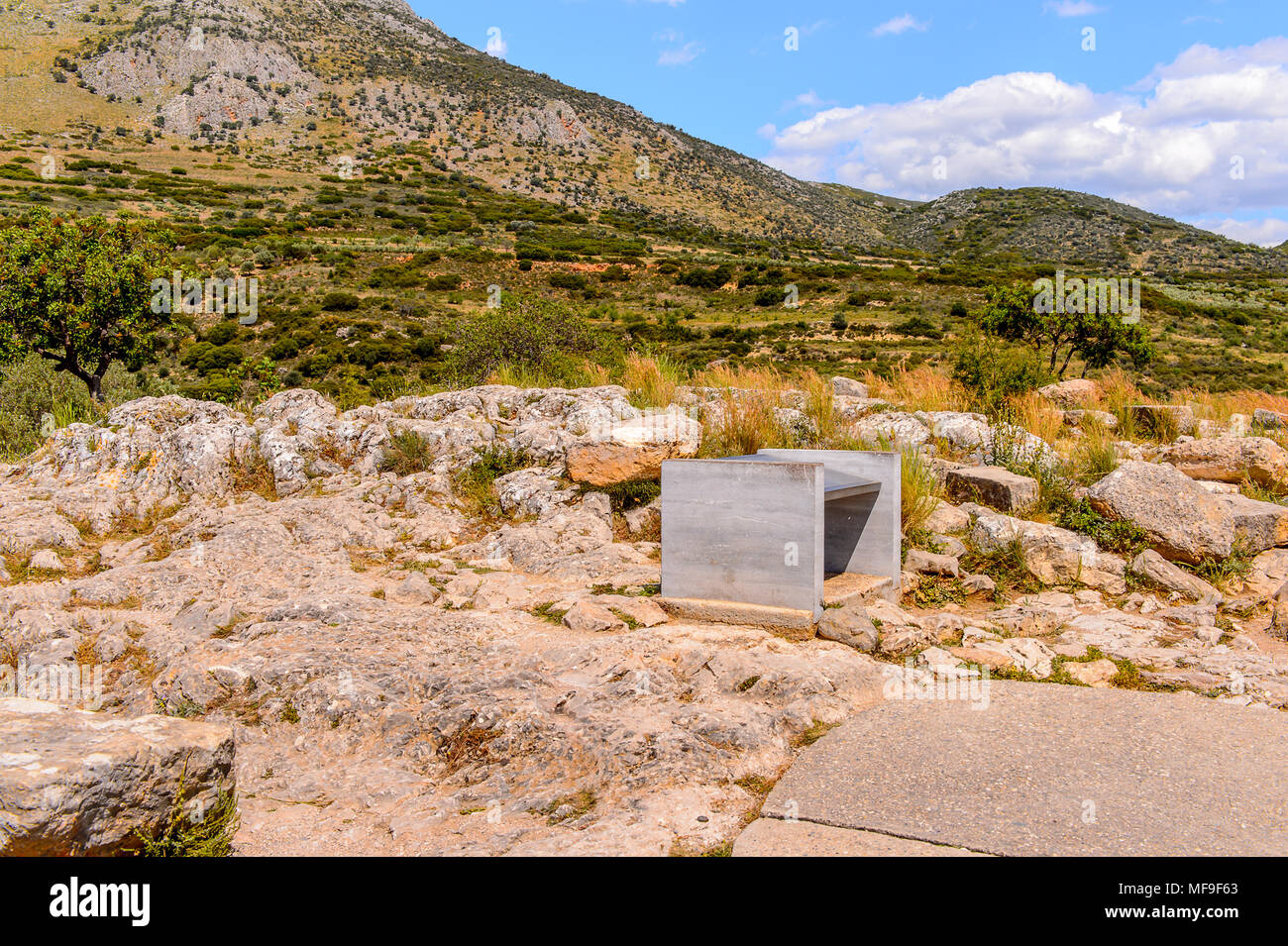 Ancient ruins of Mycenae, center of Greek civilization, Peloponnese ...