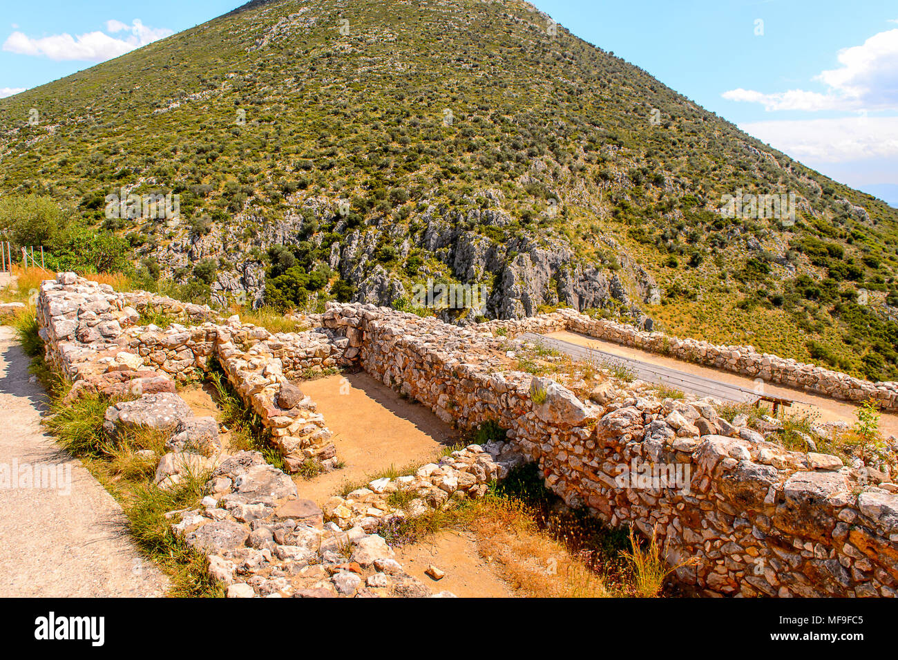 Ancient ruins of Mycenae, center of Greek civilization, Peloponnese ...