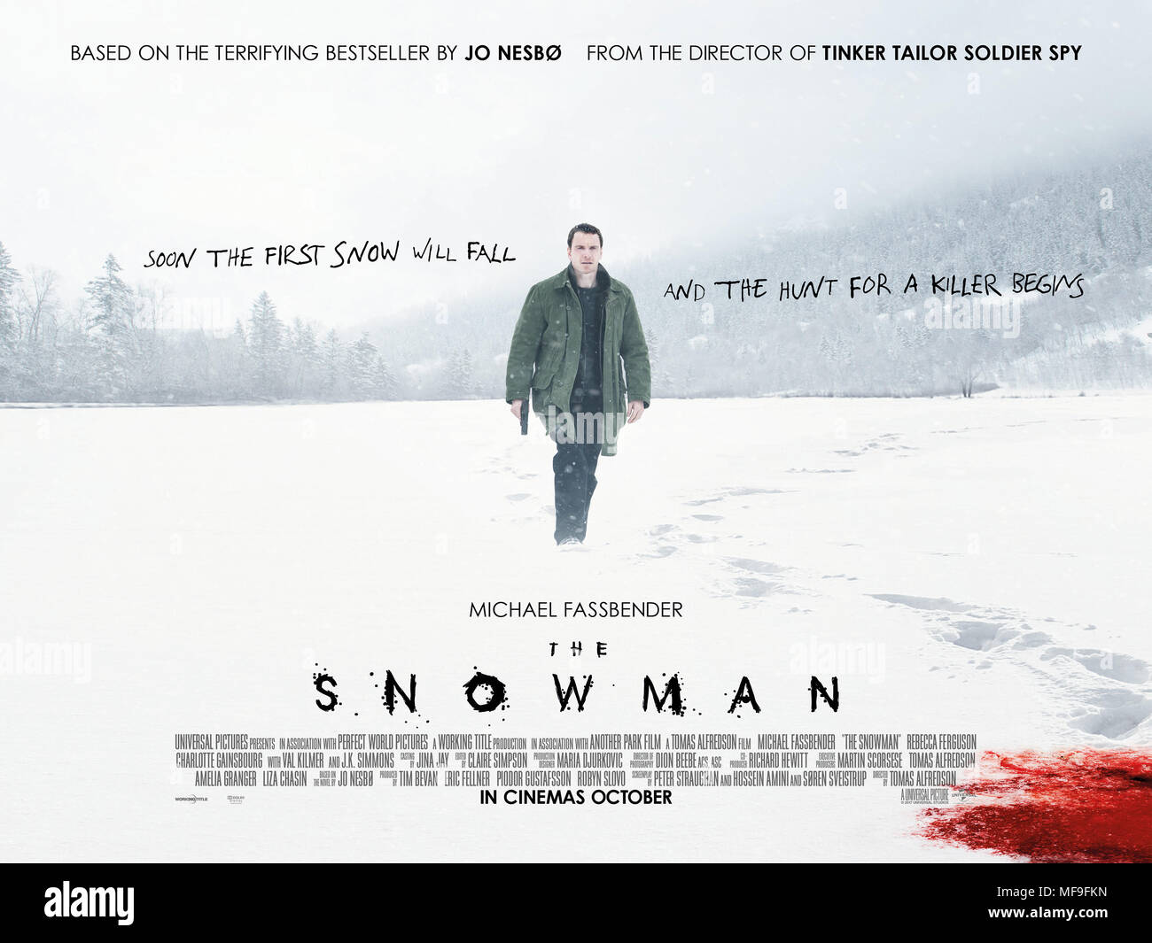THE SNOWMAN, British poster, Michael Fassbender, 2017. © Universal ...