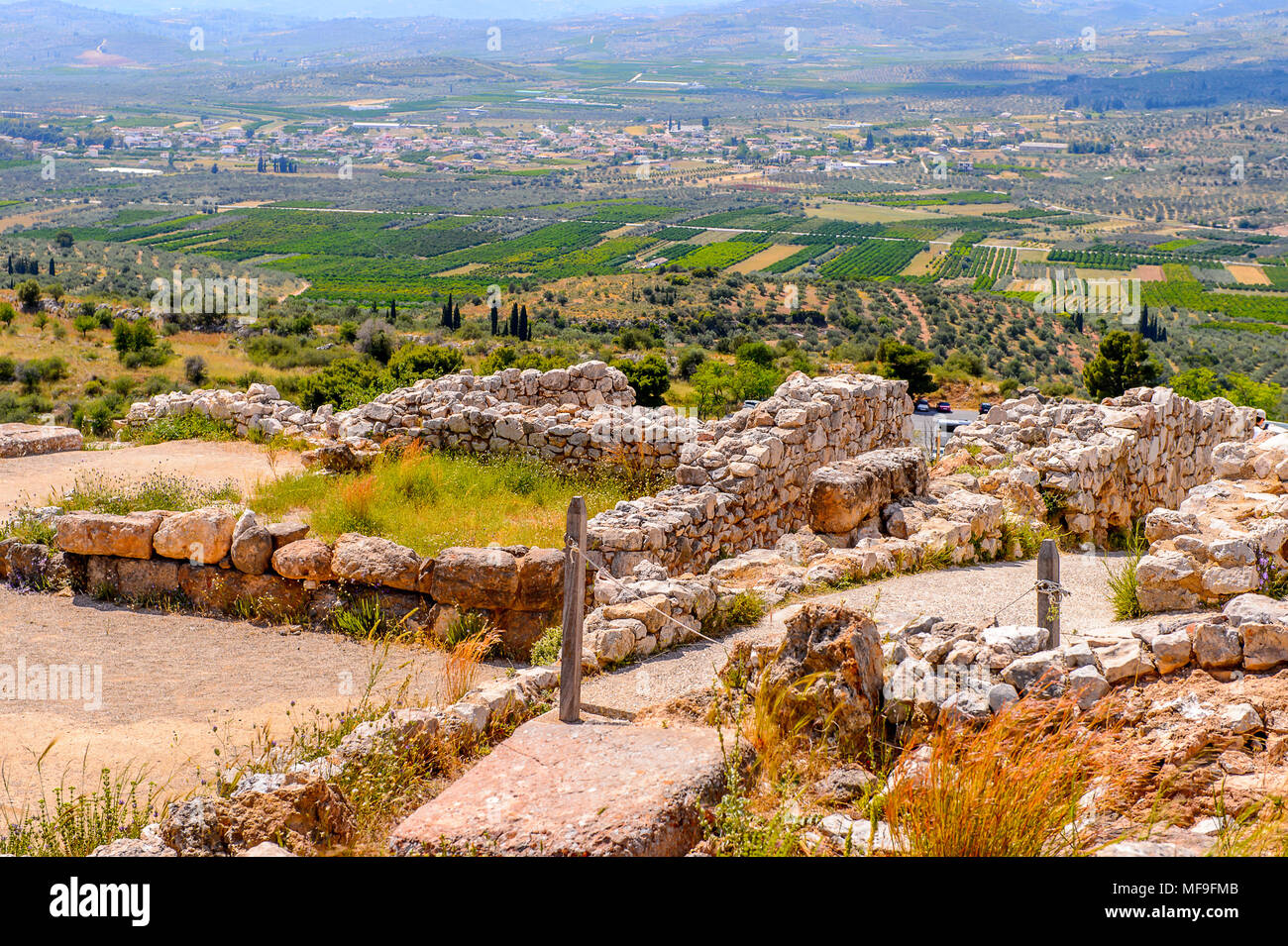 Ancient ruins of Mycenae, center of Greek civilization, Peloponnese ...
