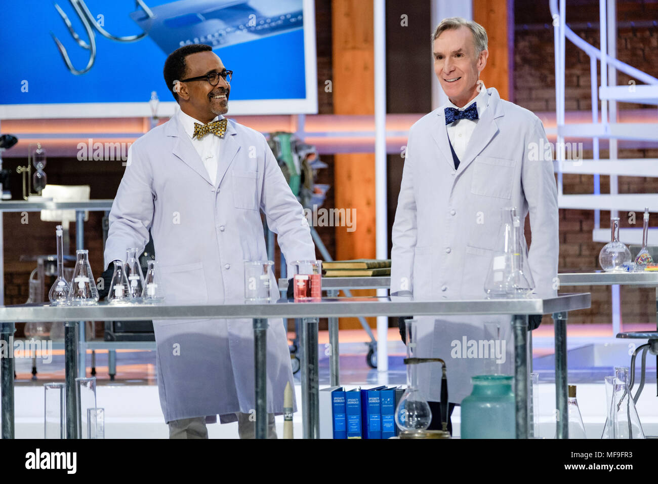 BILL NYE SAVES THE WORLD, l-r: Tim Meadows, Bill Nye in 'Your Computer ...