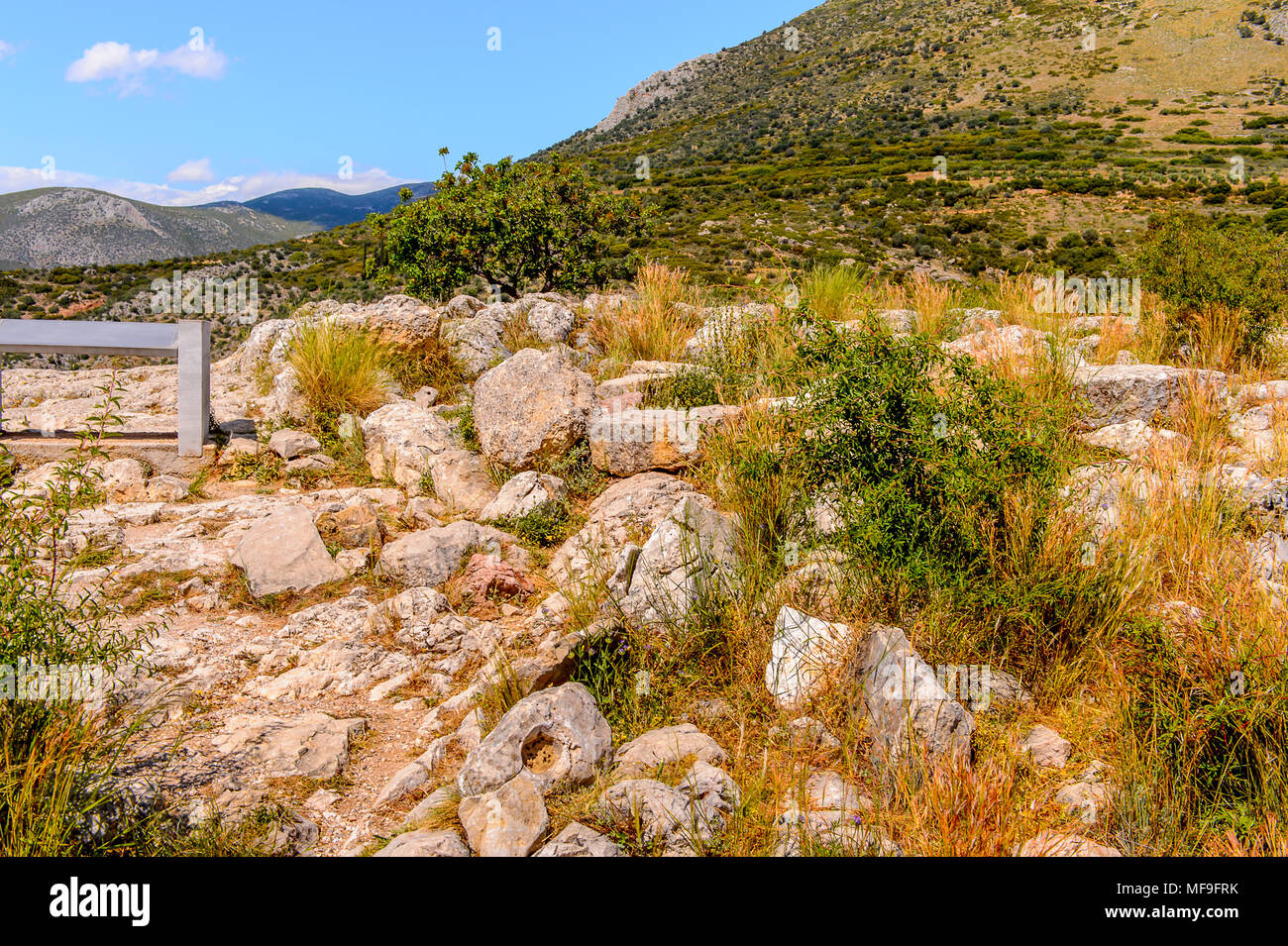 Ancient ruins of Mycenae, center of Greek civilization, Peloponnese ...
